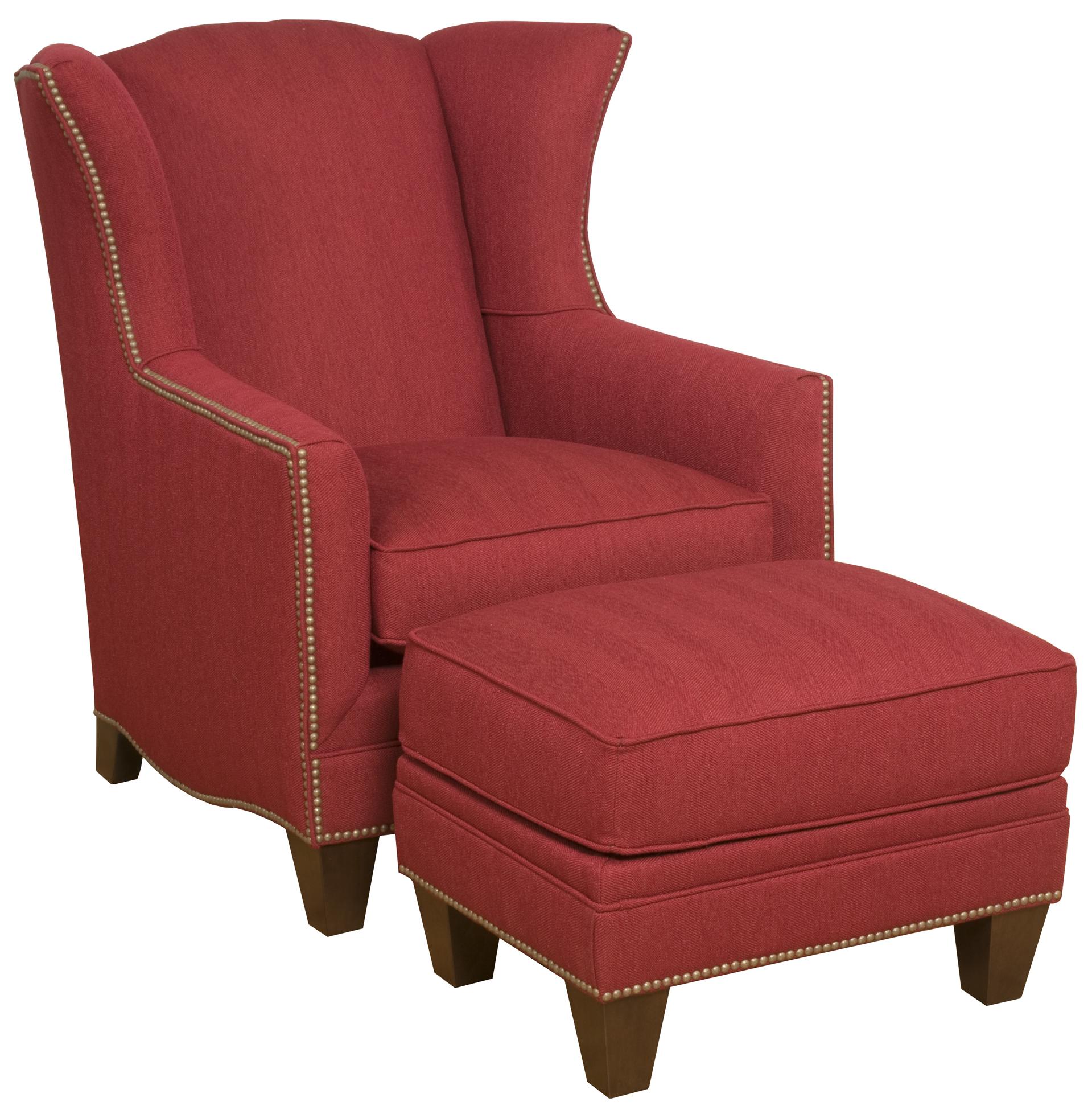 King Hickory King Hickory Accent Chairs and Ottomans 771+778 Athens ...