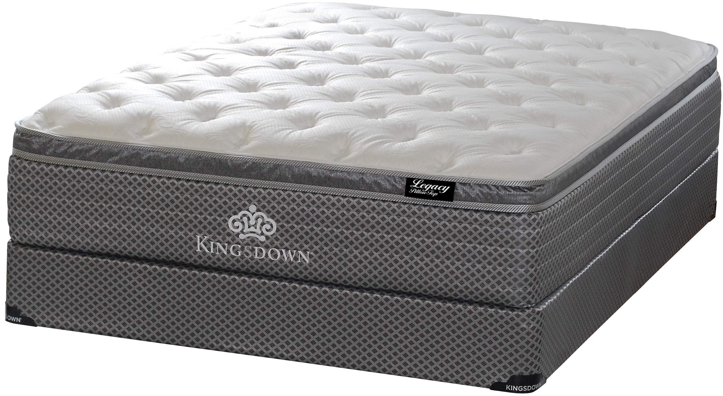 Kingsdown Legacy 2053PT-Q+2053Q Queen Pillow Top Mattress and ...