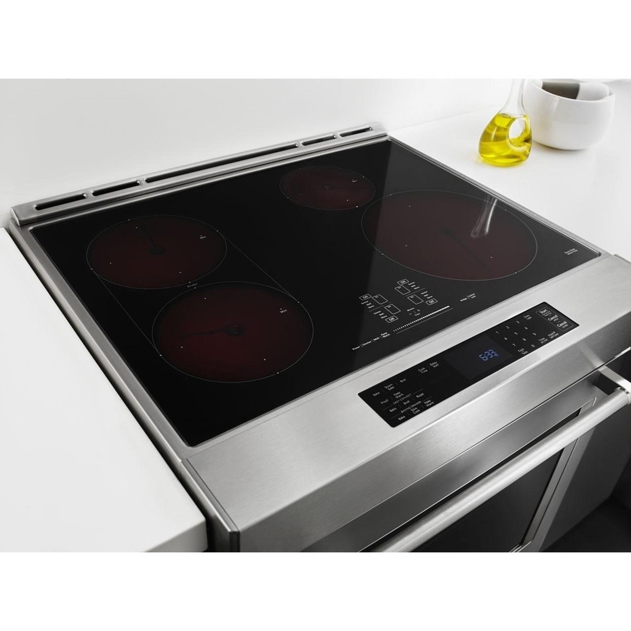 KitchenAid KSIB900ESS30-Inch 4-Element Induction Slide-In Convection ...