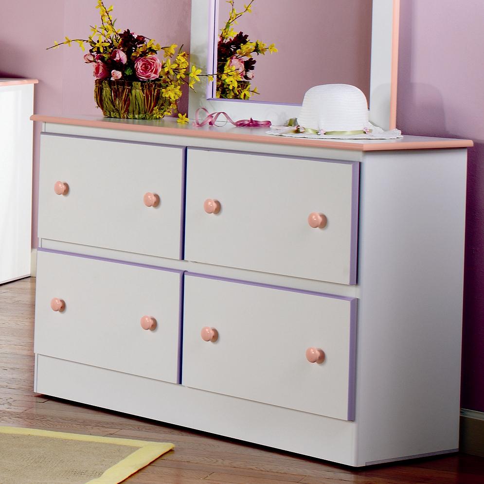 Lang Miami 4 Deep Drawer Dresser with Roller Glides | AHFA | Dresser