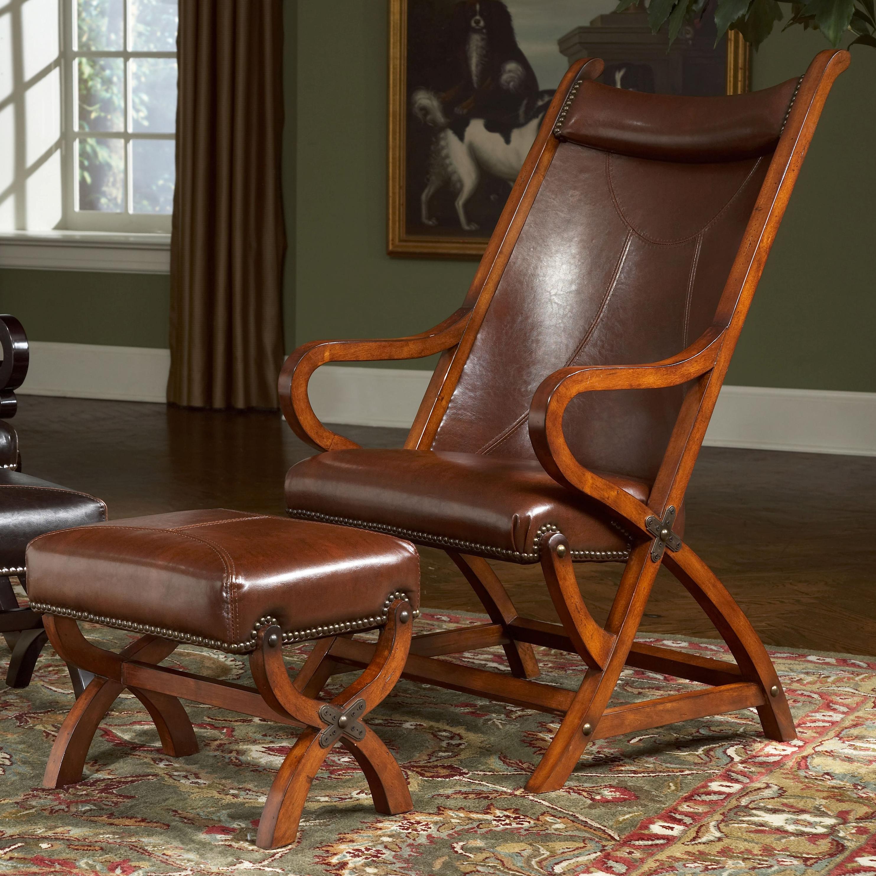 Leather Chair And Ottoman - Chair Design