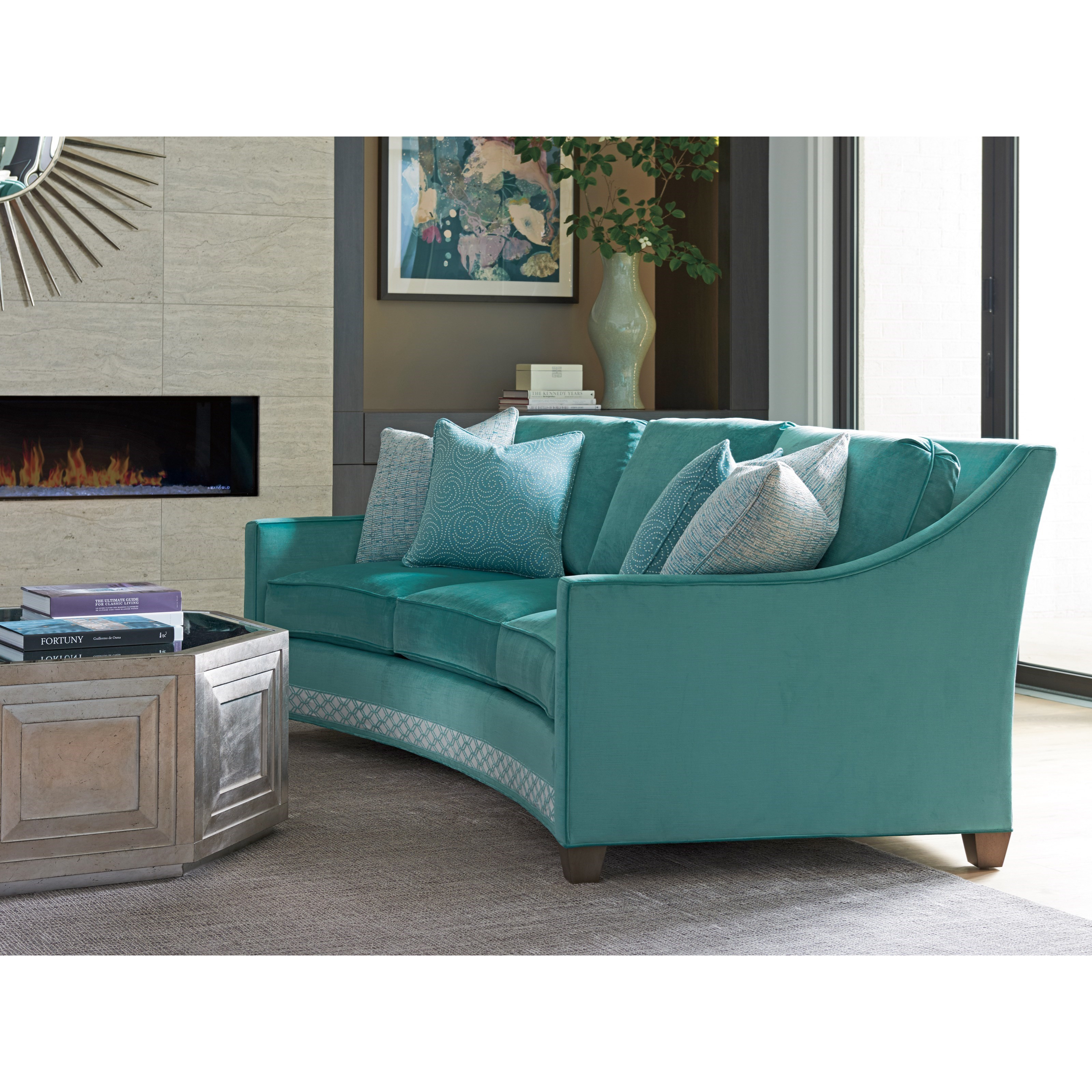 Lexington Ariana Valenza Curved Sofa | Howell Furniture | Conversation ...