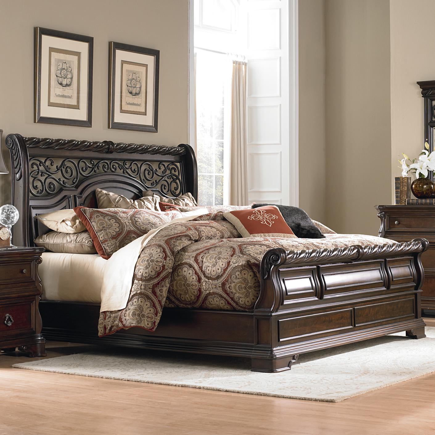 Liberty Furniture Arbor Place 575-BR-QSL Queen Traditional Sleigh Bed ...