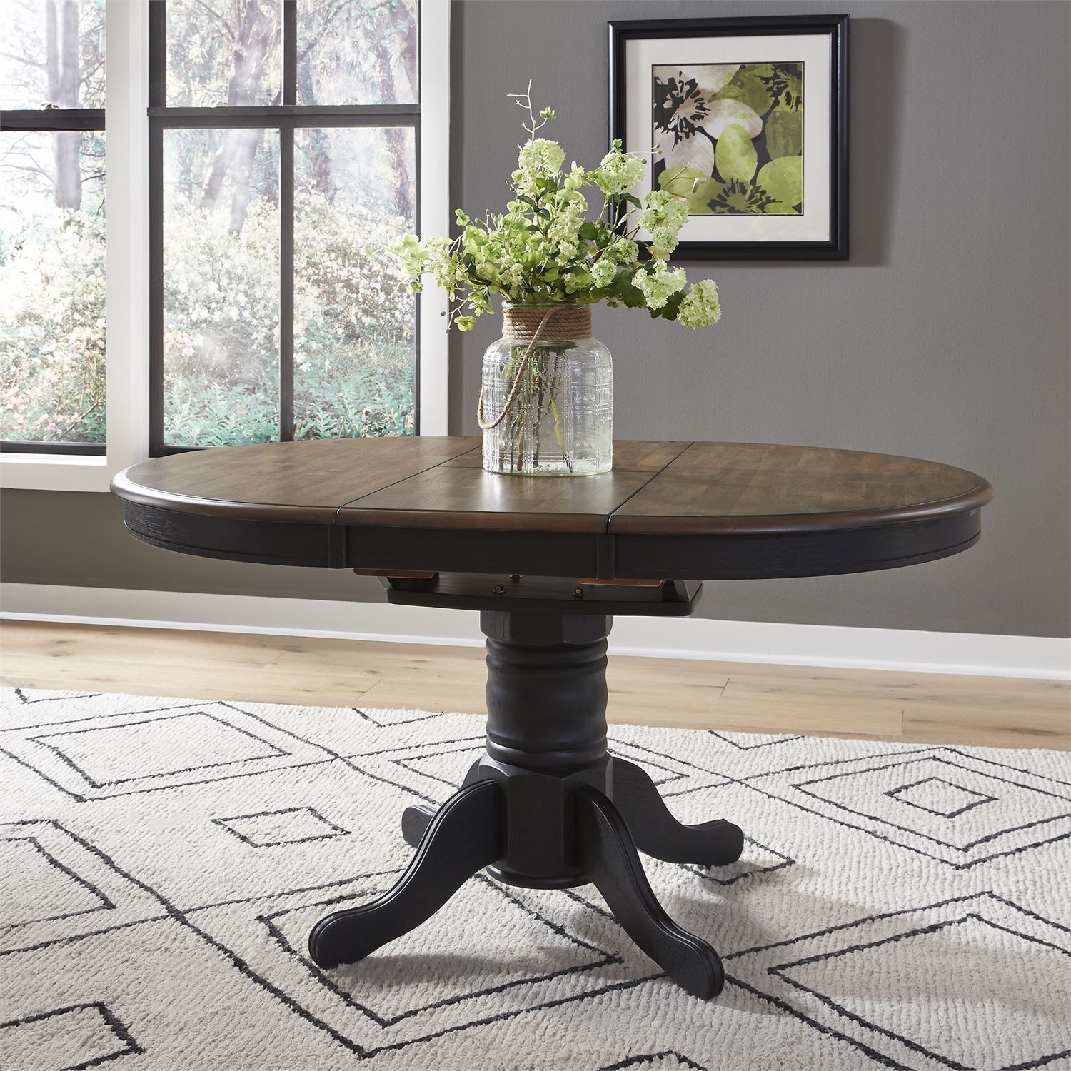 Liberty Furniture Carolina Crossing Transitional Oval Pedestal Dining ...
