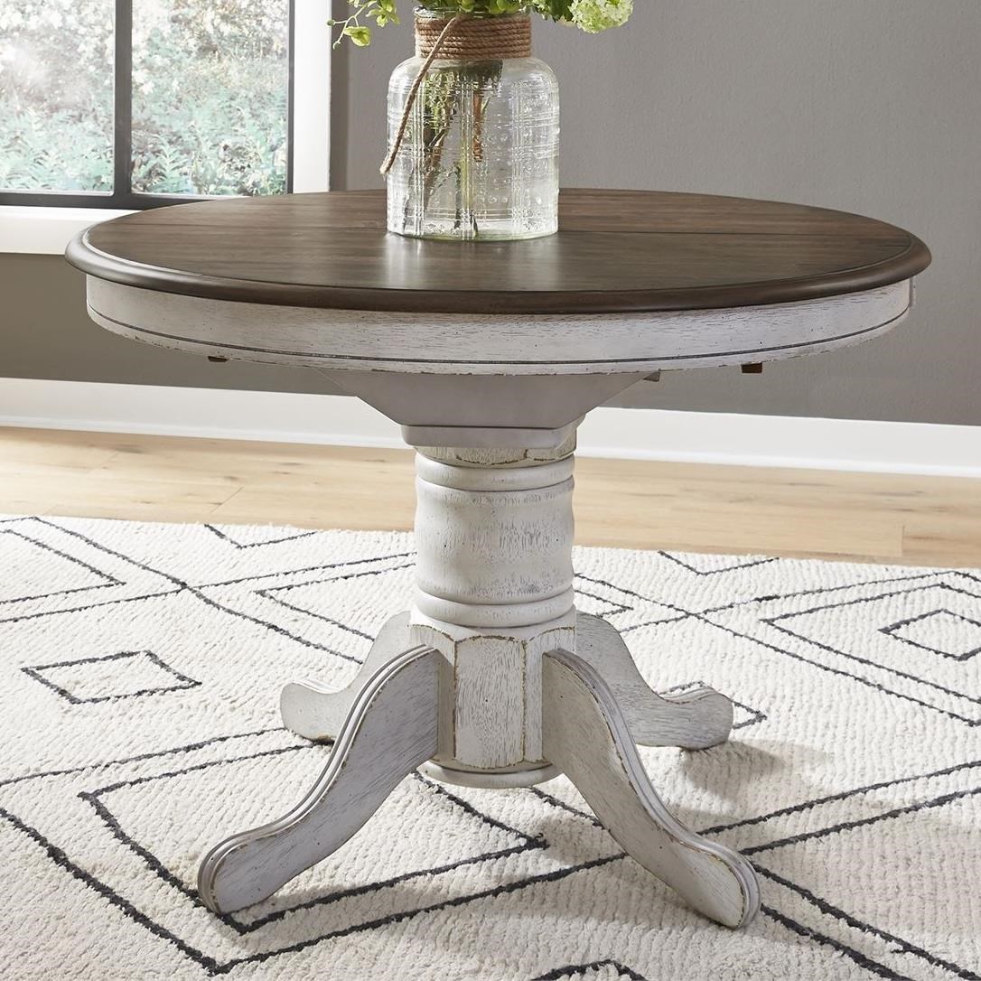 Liberty Furniture Carolina Crossing Transitional Oval Pedestal Dining ...