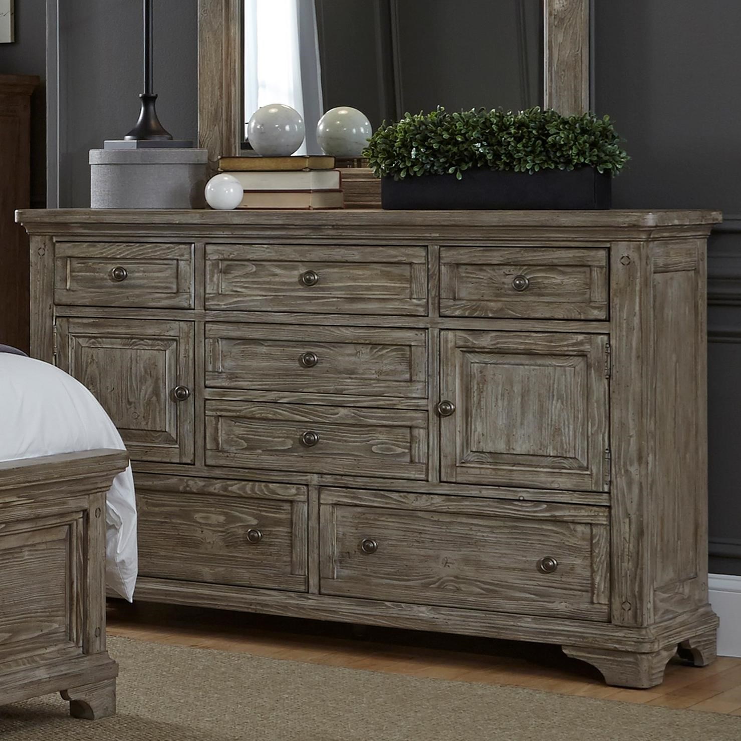 Liberty Furniture Highlands 7 Drawer Dresser With 2 Doors Darvin liberty-furniture-highlands-7-drawer-dresser-with-2-doors-darvin
