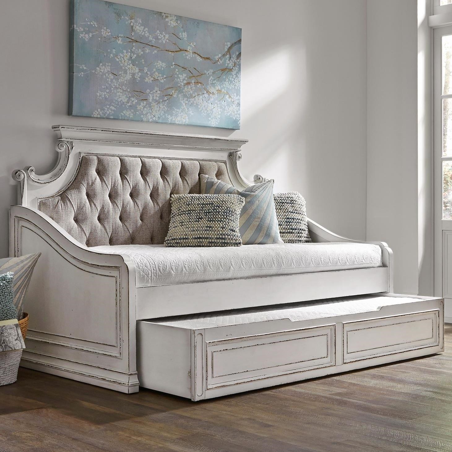 Liberty Furniture Magnolia Manor Twin Trundle Daybed with Tufted ...