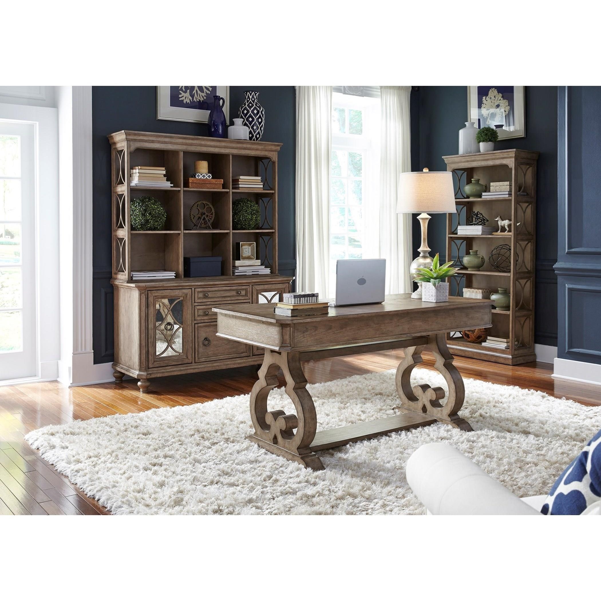 Liberty Furniture Simply Elegant Bookcase with Grid Overlay | Standard ...