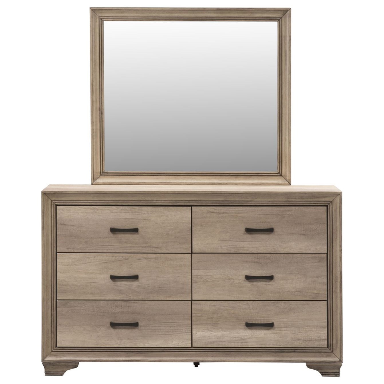 Liberty Furniture Sun Valley Dresser & Mirror | Royal Furniture ...