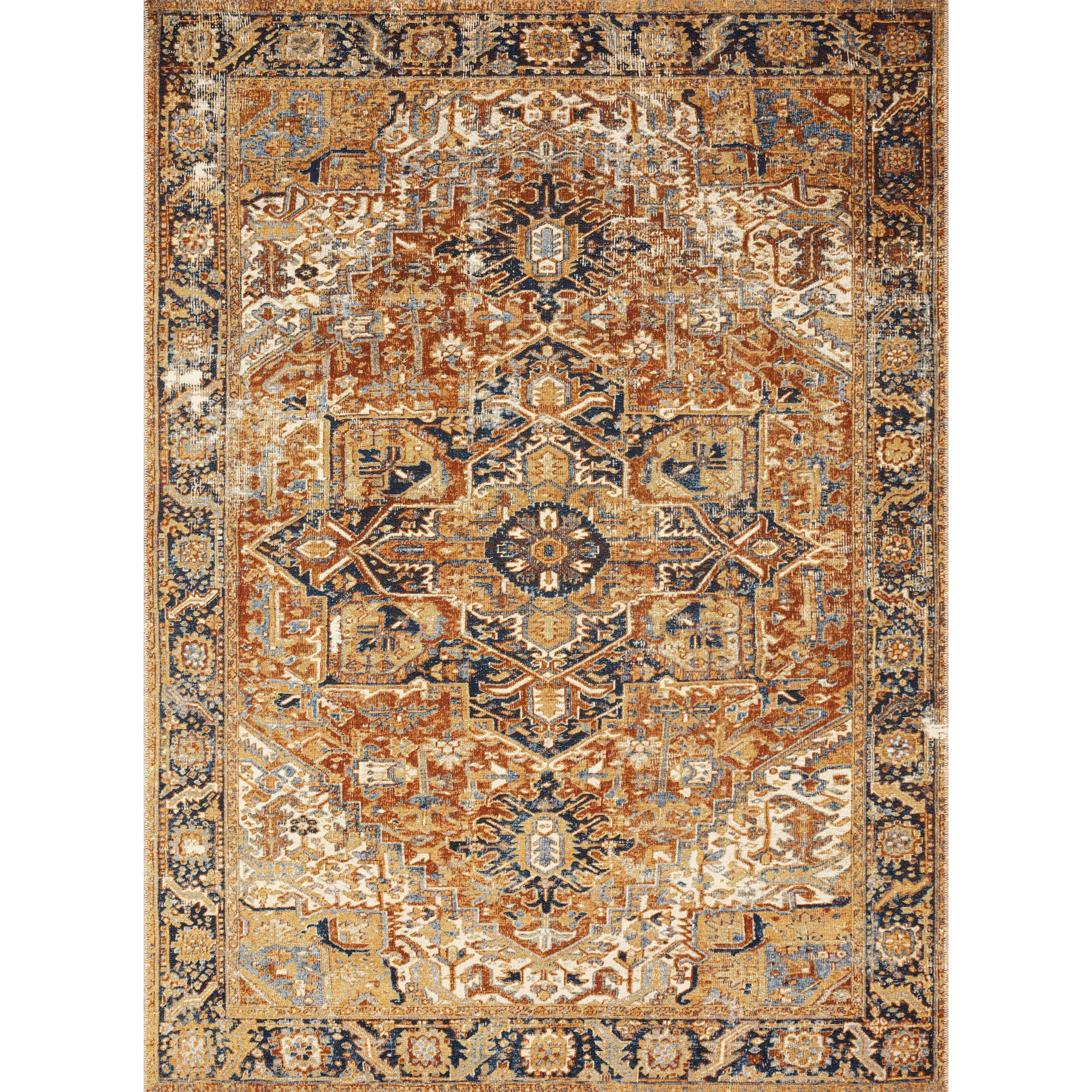 Loloi Rugs Sebastian 3'11" x 5'11" Red / Navy Rug | Belfort Furniture ...