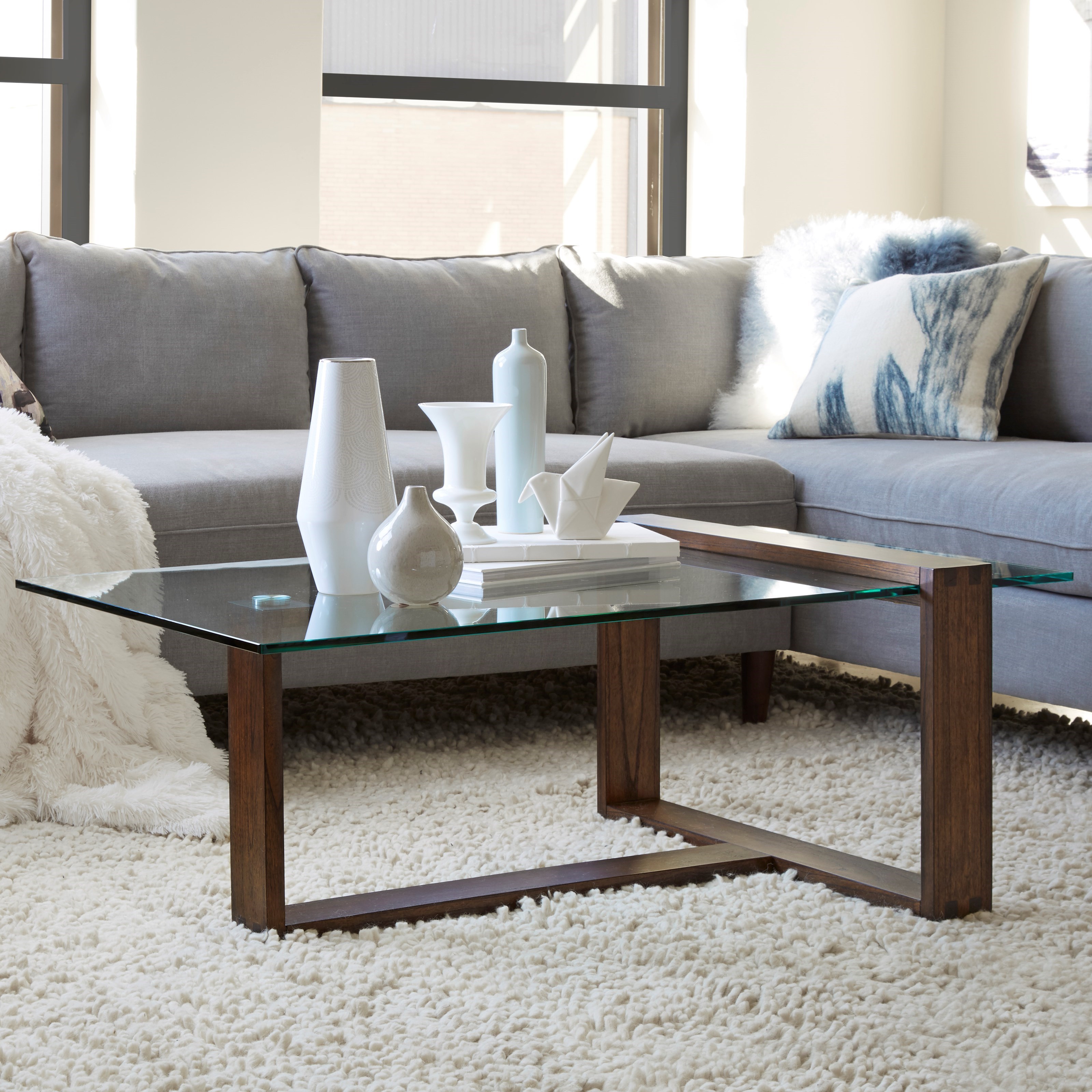Magnussen Home Bristow Contemporary Rectangular Cocktail Table with ... Magnussen Home Bristow Contemporary Rectangular Cocktail Table with ...