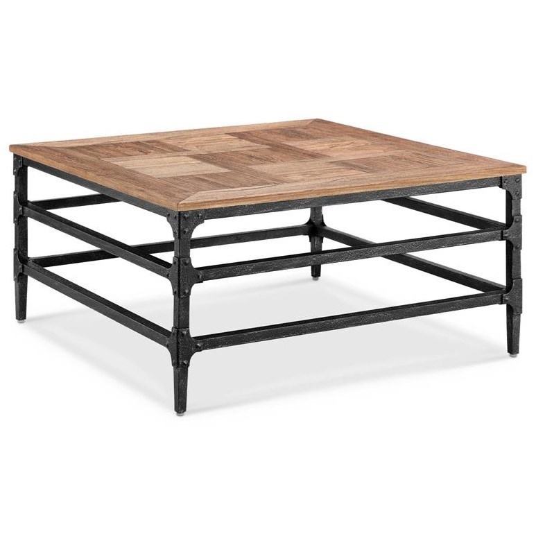 Magnussen Home Dylan Square Cocktail Table with Checkered Top | Howell ...