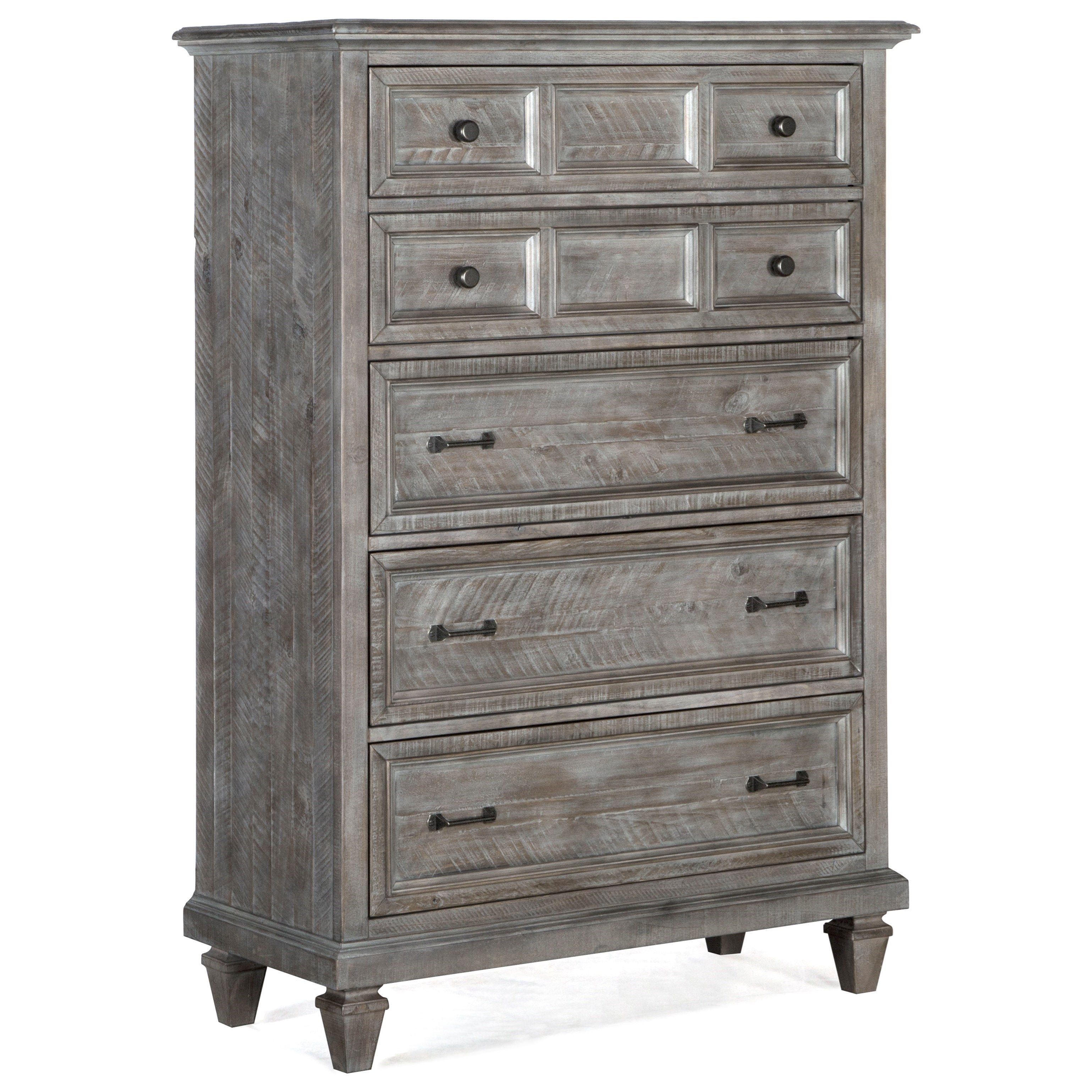 Magnussen Home Lancaster Rustic Chest with Five Drawers | Reeds ...