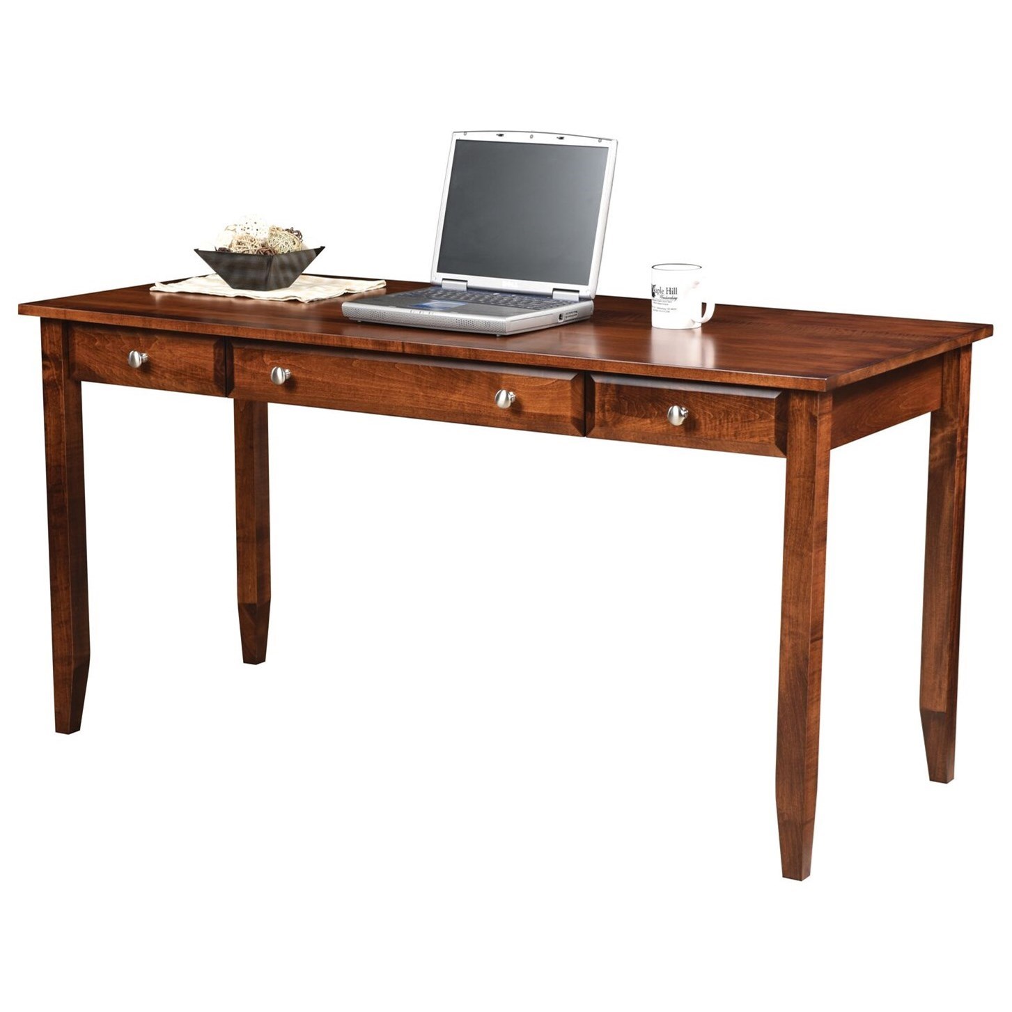 Maple Hill Woodworking Hampton Transitional Solid Wood 60" Writing Desk ...
