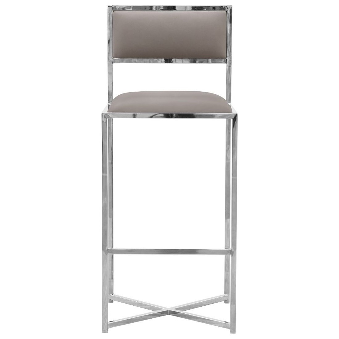 Modus International Amalfi X-Base Bar Stool in Taupe | Reeds Furniture ...