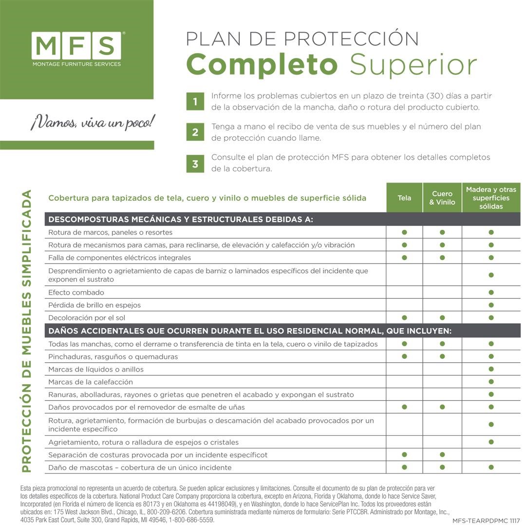 Montage Furniture Services Protection Plans 5 Year Protection Plan for ...