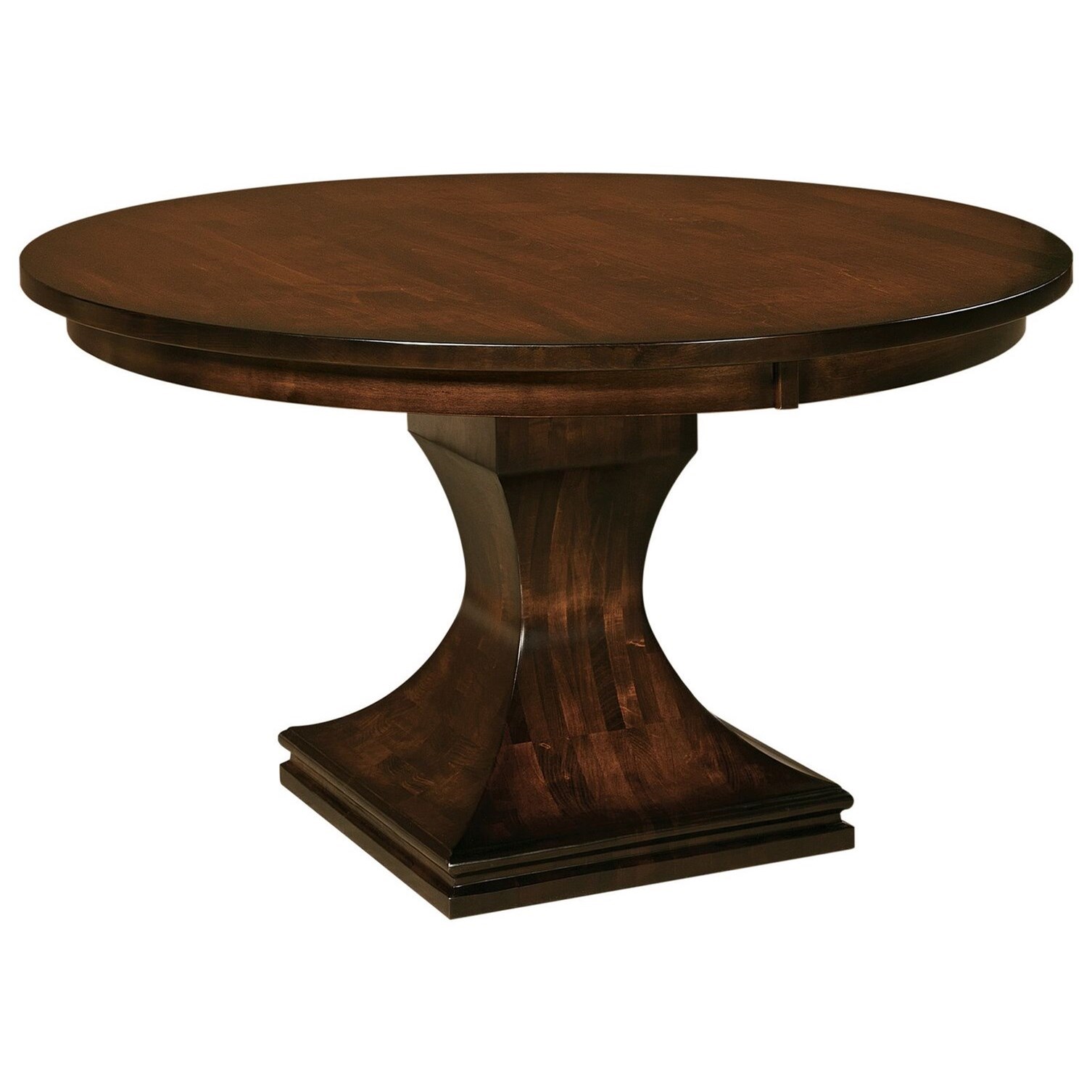 Custom Amish Westin Customizable Solid Wood Pedestal Table | Mueller ...