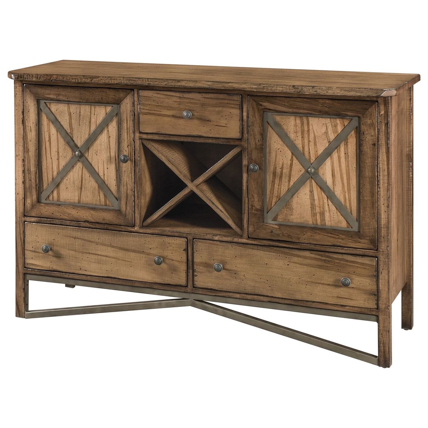 Woodside Woodworks Yukon 21906 Customizable Solid Wood Server with Soft ...