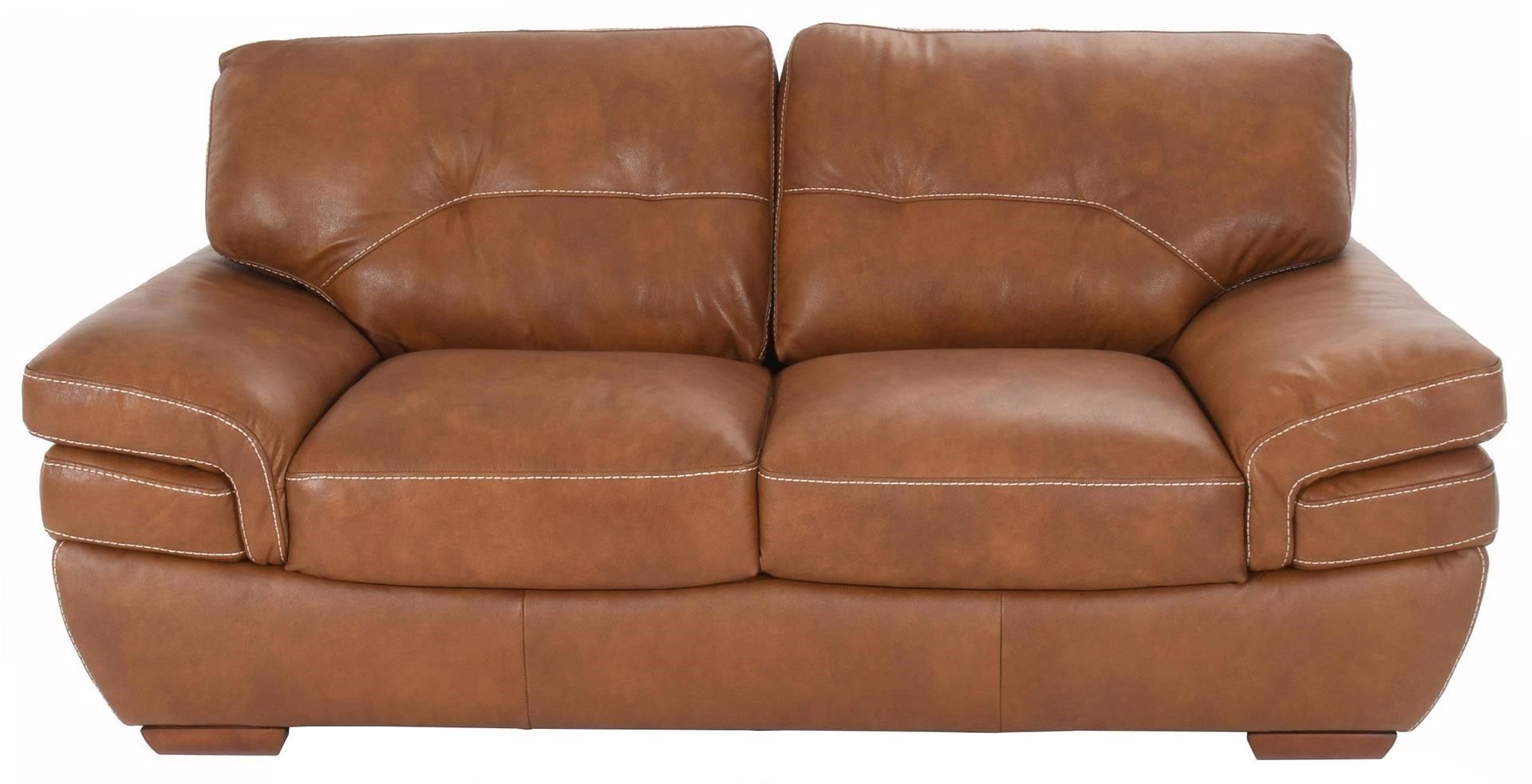 Natuzzi leather loveseat store
