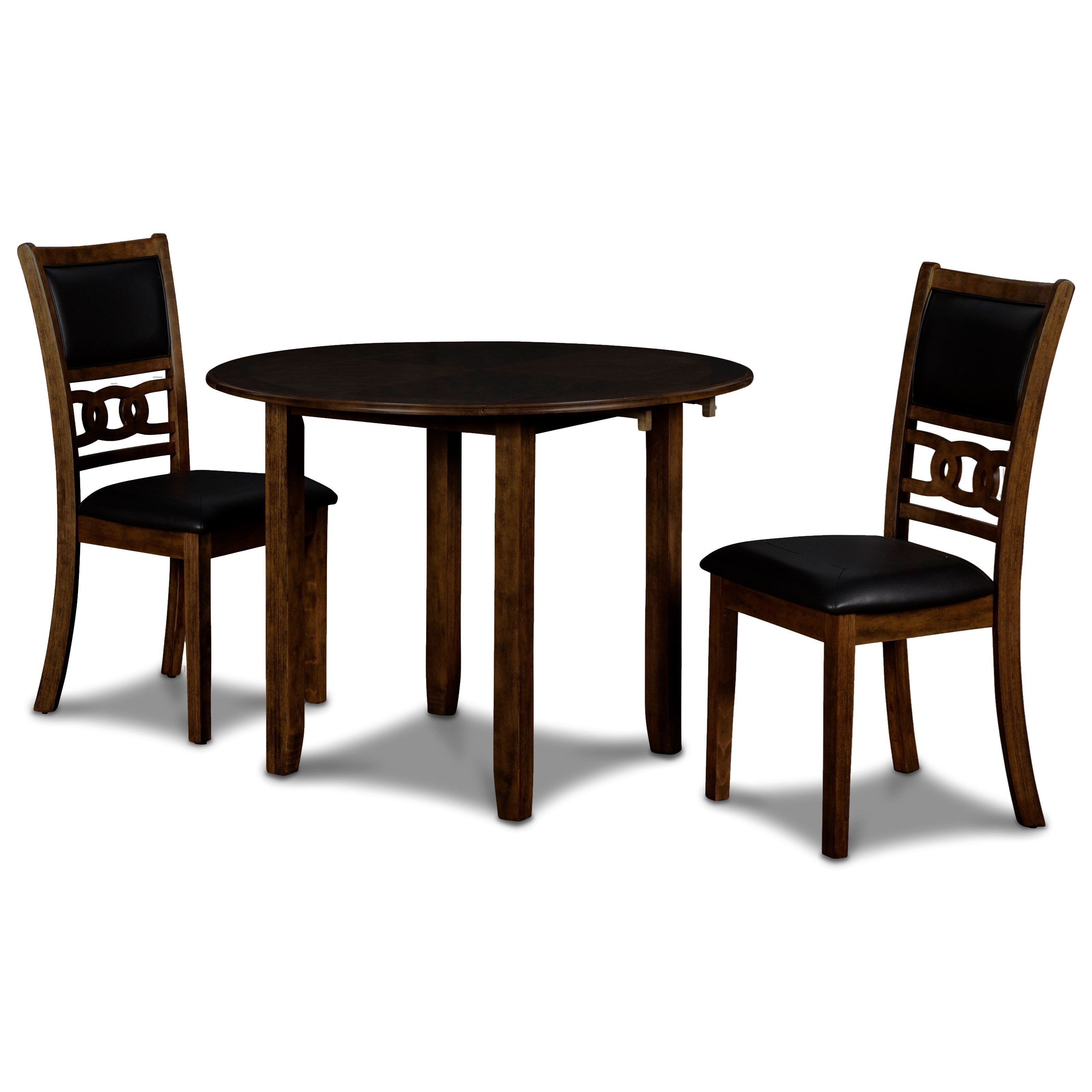New Classic Furniture Gia D1701-40S-BRN Contemporary 3-Piece Table and ...