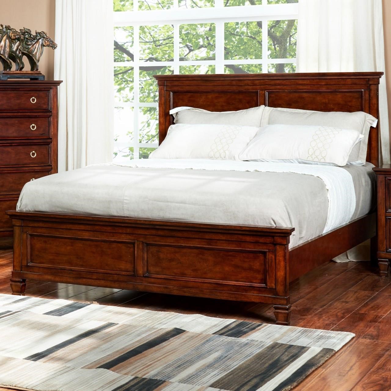 Countryside Queen Panel Headboard and Footboard Bed | Belfort Furniture ...