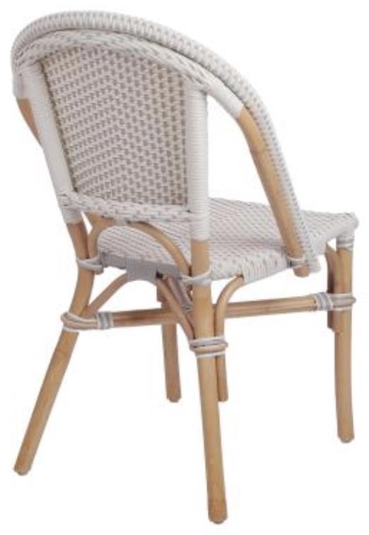 Avignon Avignon Paris Bistro Chair, White/ Gray | Reeds Furniture ...