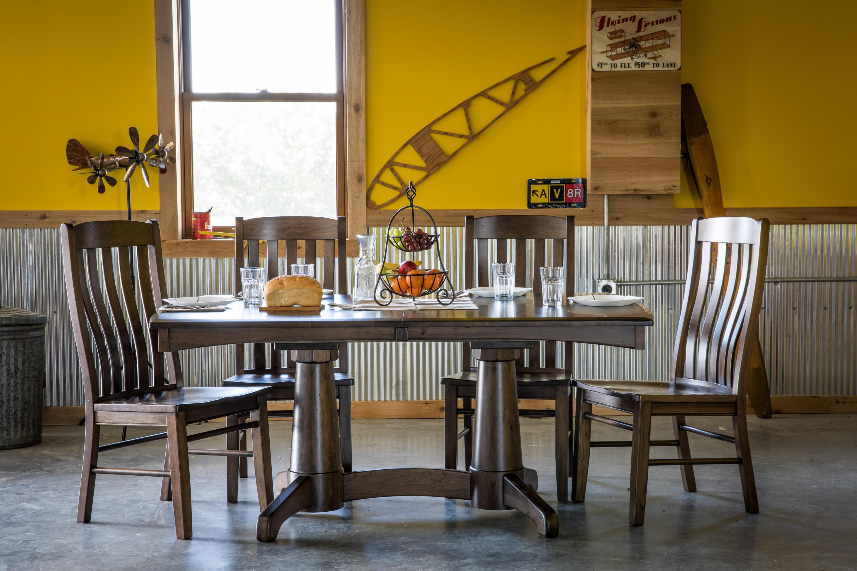 Oakwood Industries Casual Dining 13304O Double Pedestal Lighthouse ...