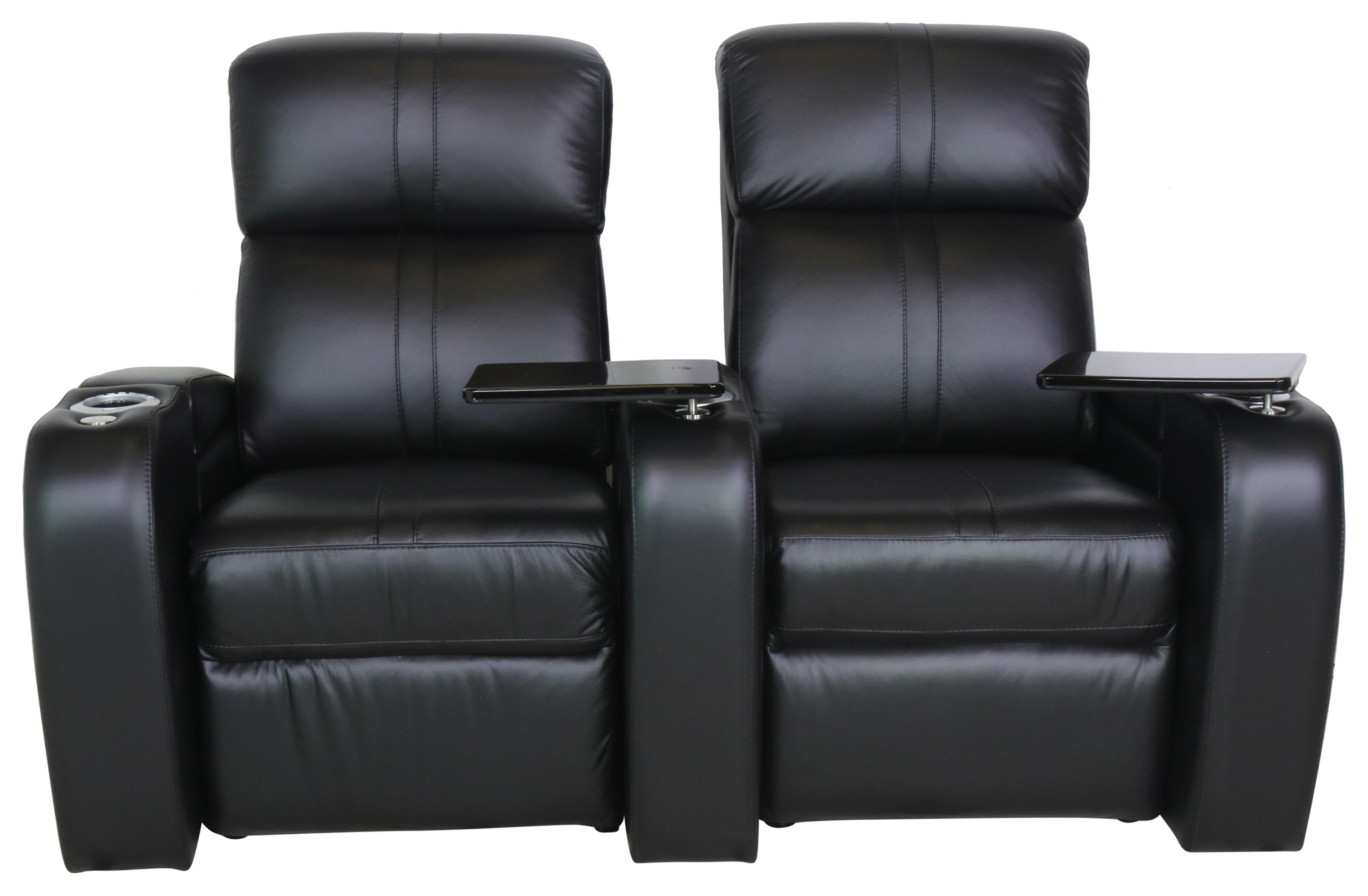 Palliser Theater Home Theater Chairs with Power Headrests, LED Cup ...