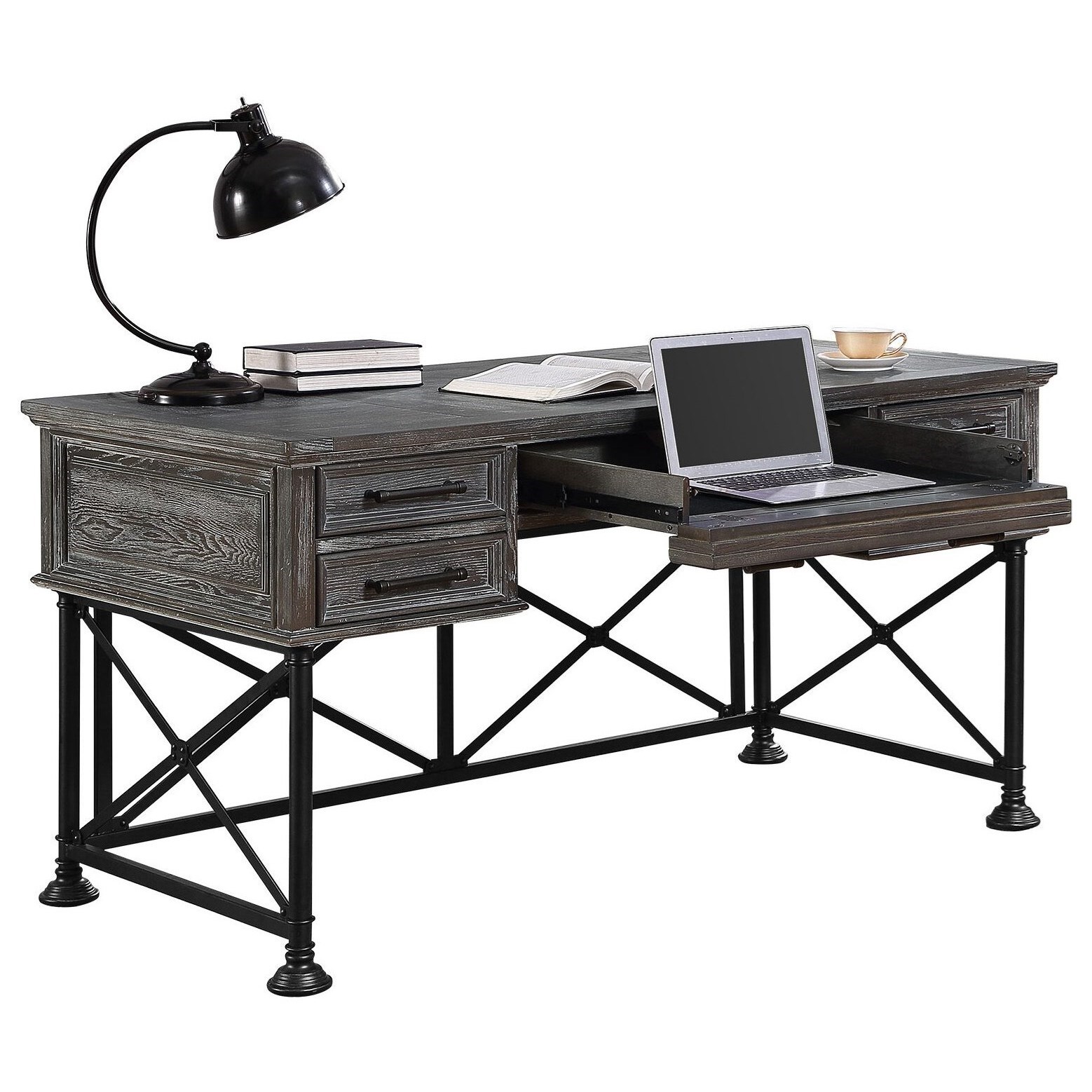 Parker House Gramercy Park Relaxed Vintage 4 Drawer Writing Desk ...