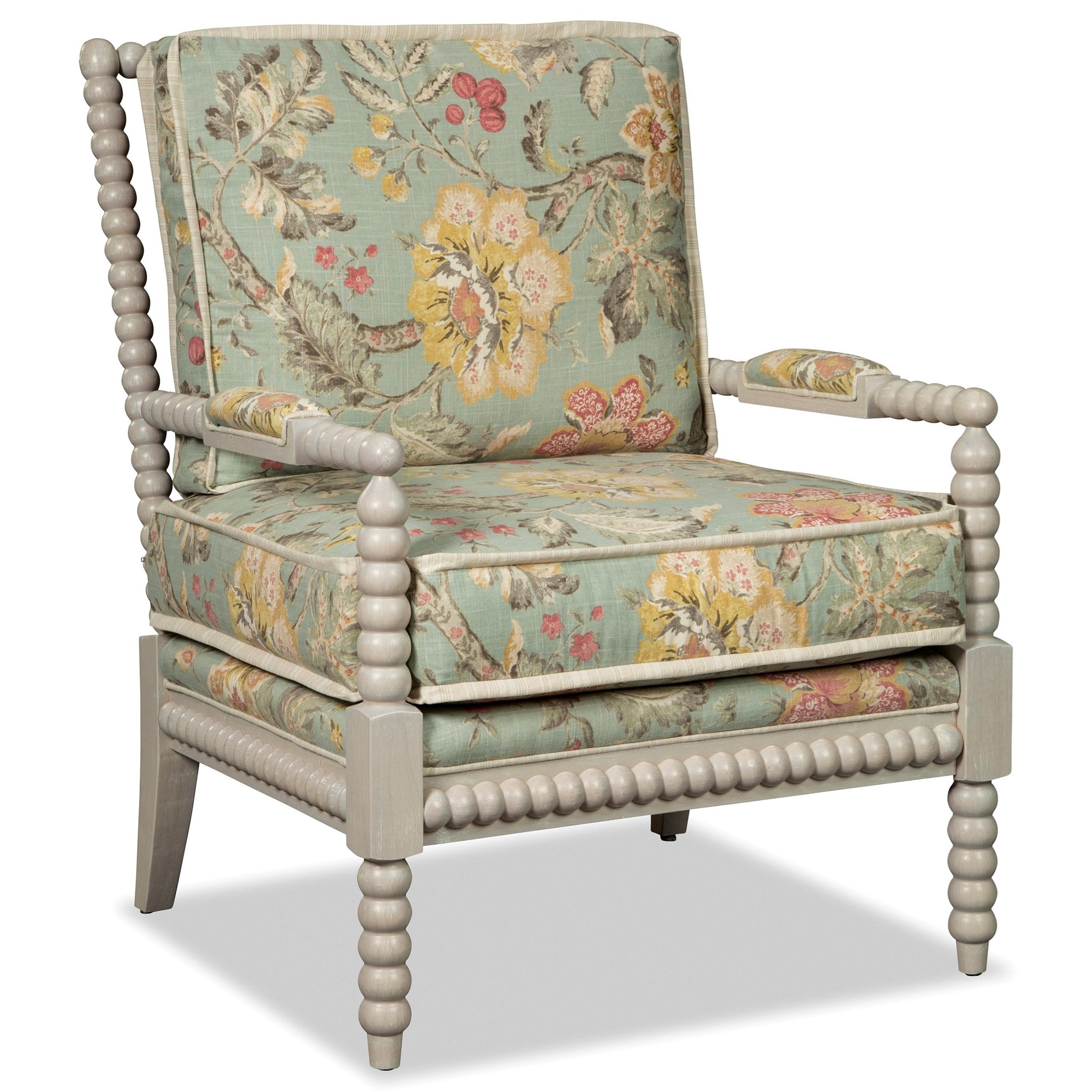 Paula Deen by Craftmaster Upholstered Chairs P074910 Traditional Spool ...