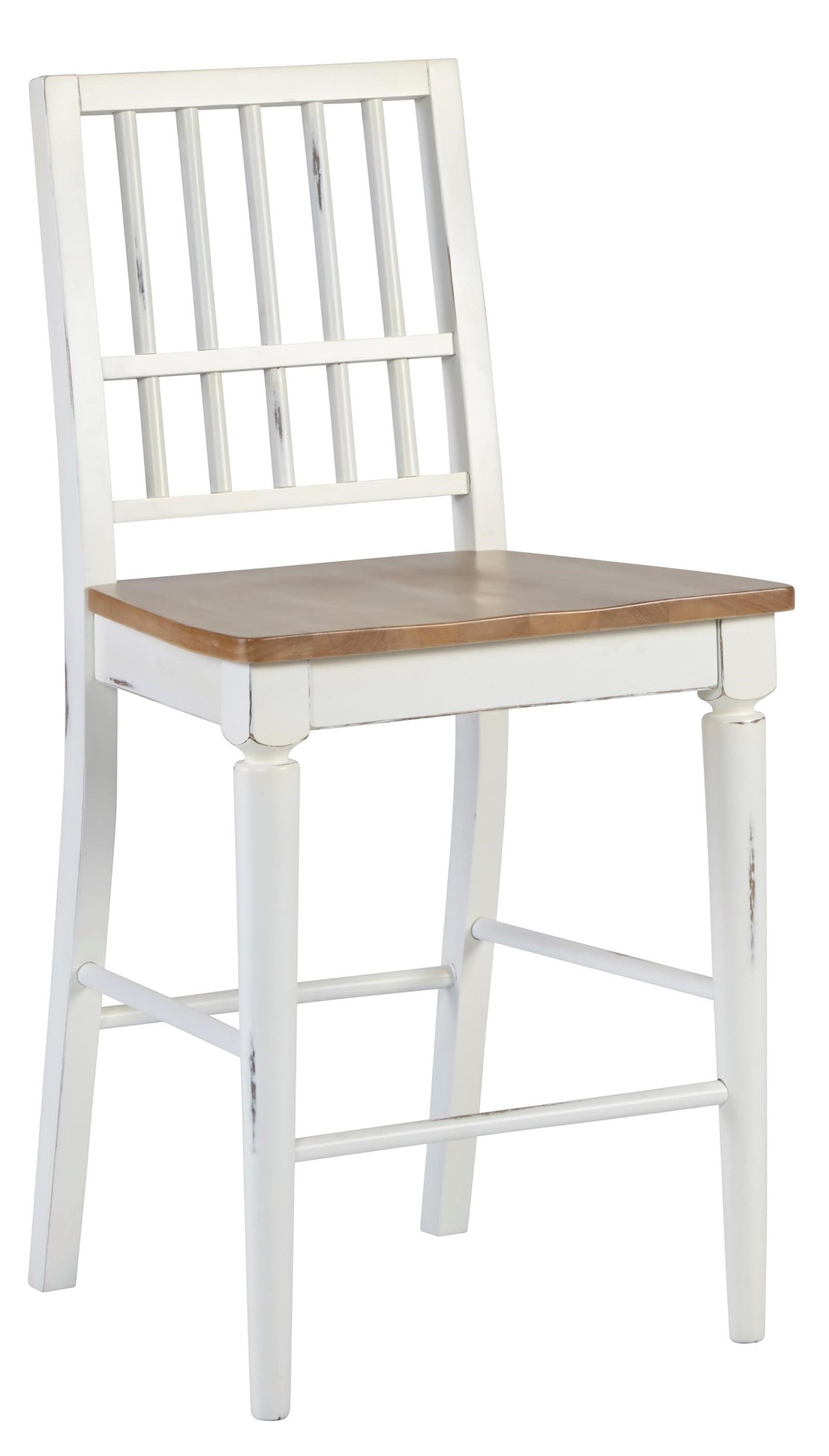 Progressive Furniture Shutters Transitional Mission Counter Chair at ...