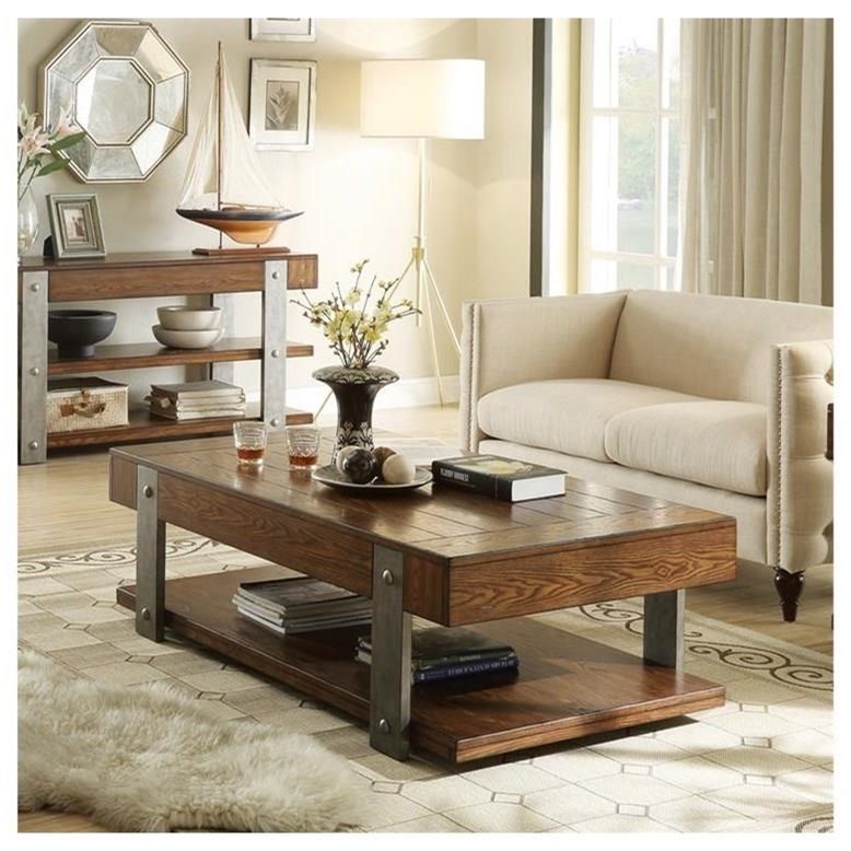 Riverside Furniture Ingram Cocktail Table with Removable Casters ...