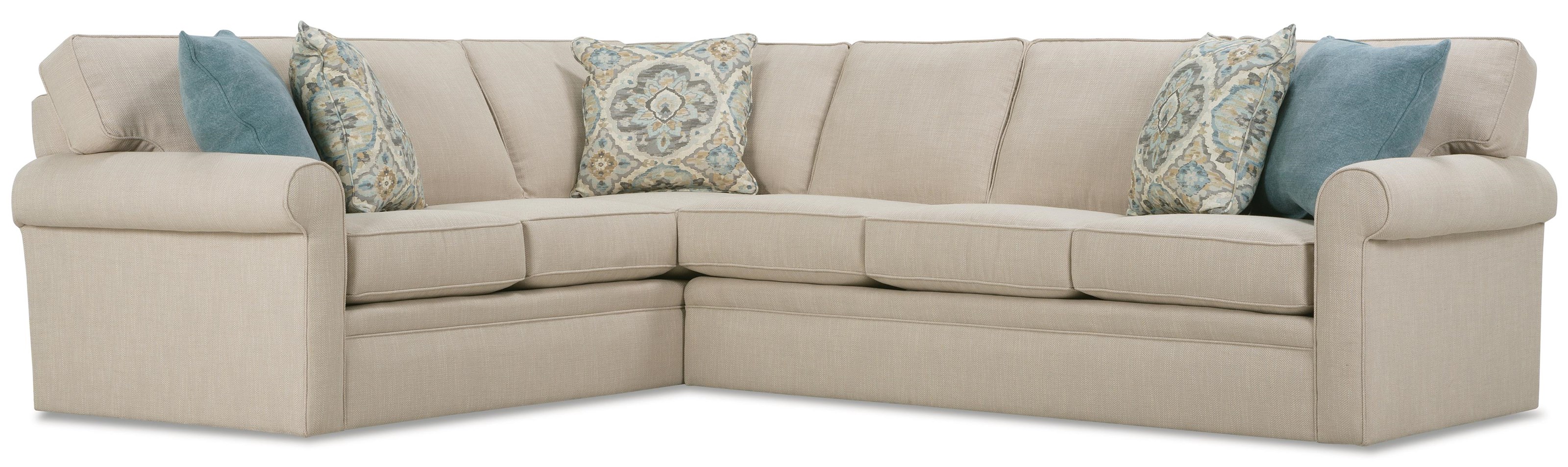 Rowe Brentwood Rolled Arm Sectional Sofa | Sprintz Furniture ...