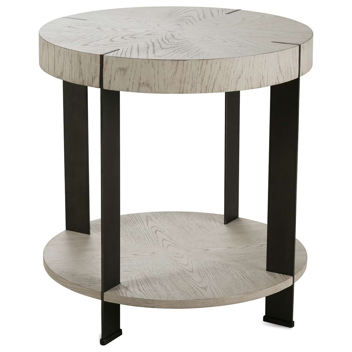 Rowe Halo Modern End Table with Metal Legs | Sprintz Furniture | End Tables