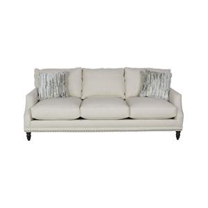 Rowe My Style II Customizable Sofa with Scooped Arms, Turned Legs and ...
