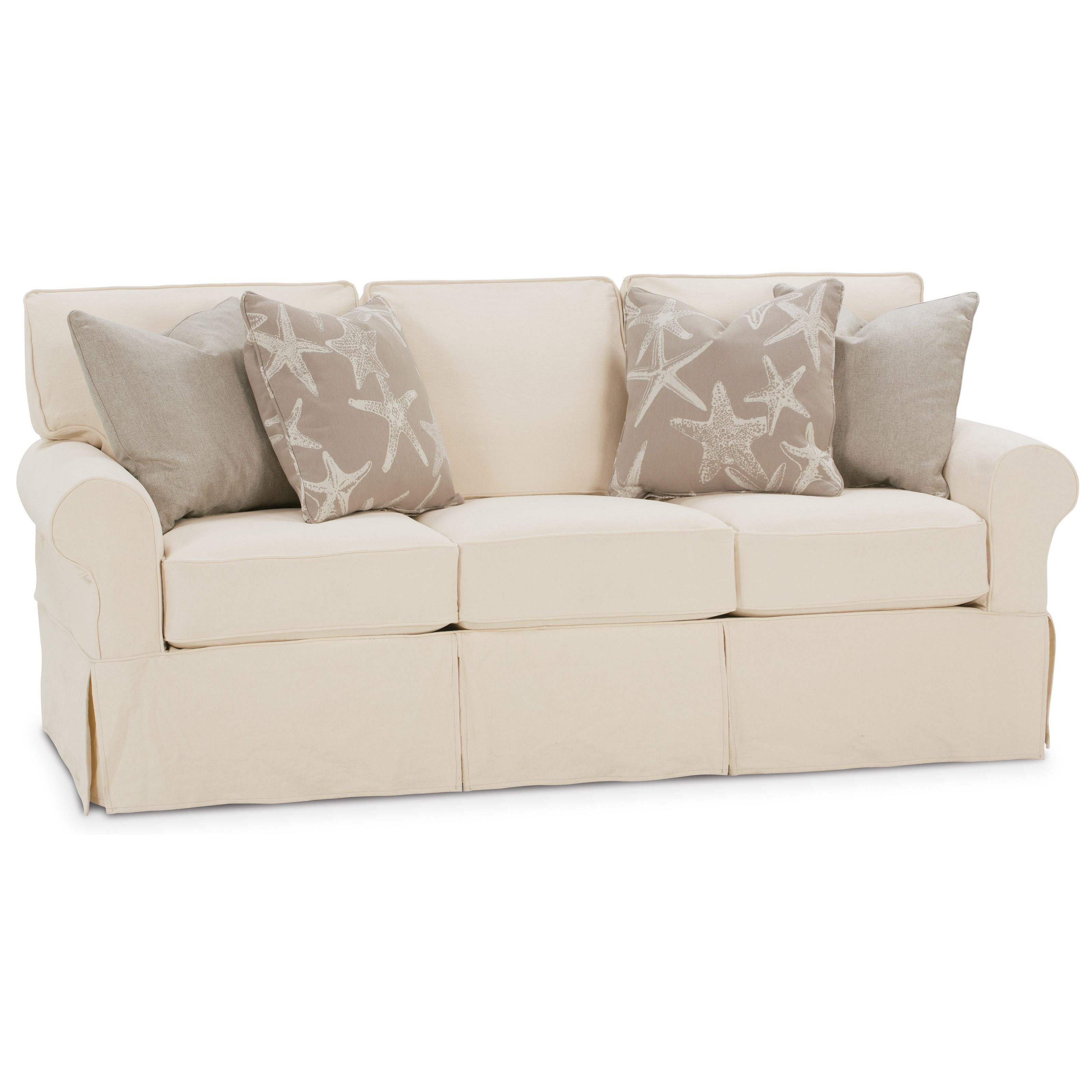 Rowe Nantucket 84" 3 Cushion Slipcover Sofa | Belfort Furniture | Sofas