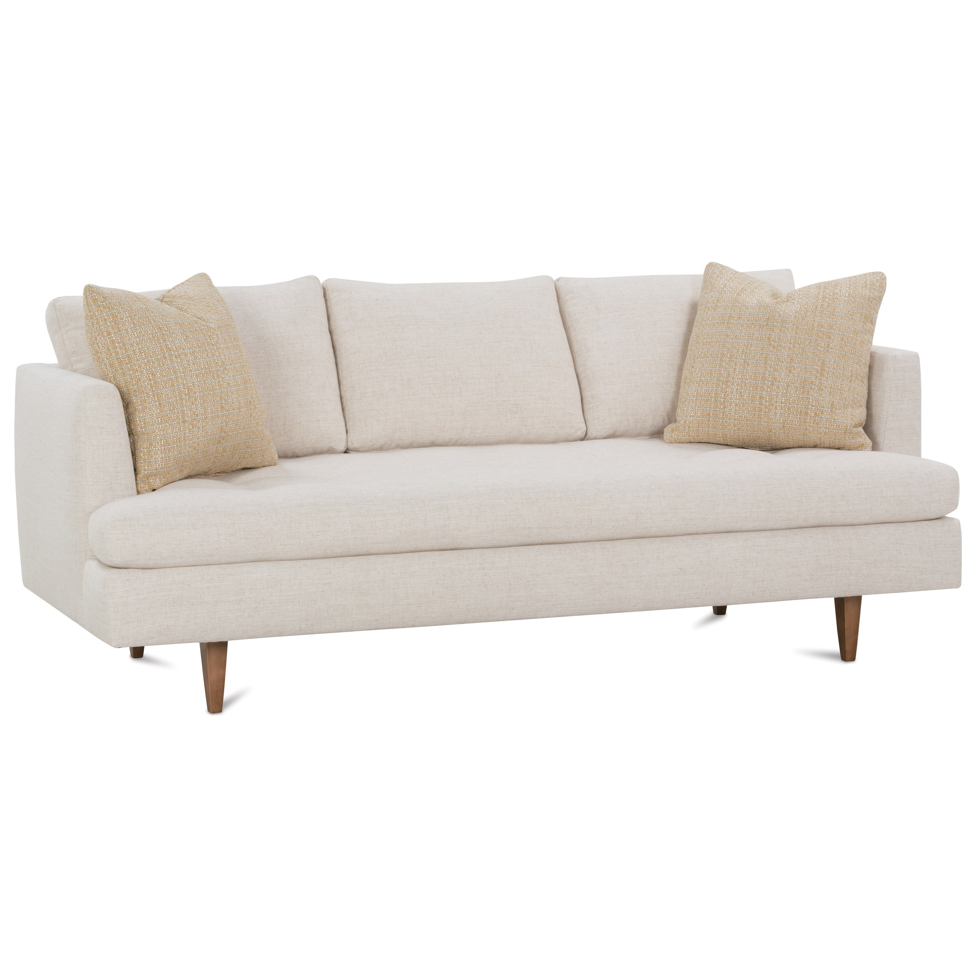 Rowe Theo 79 Inch Modern Track Arm Sofa | Belfort Furniture | Sofas