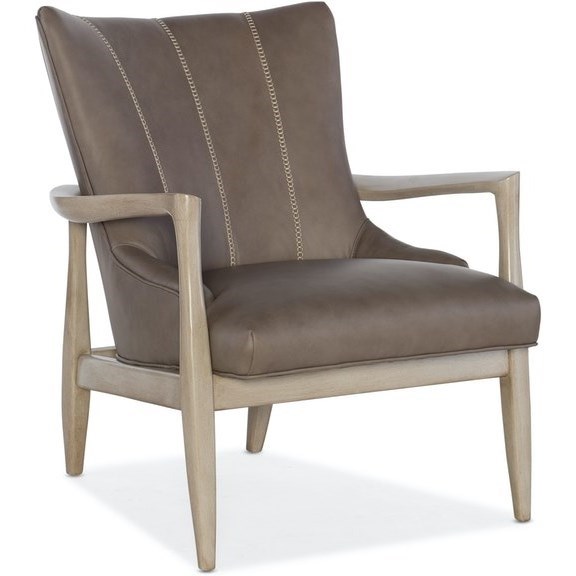 Sam Moore Randee Contemporary Exposed Wood Chair | Mueller Furniture ...