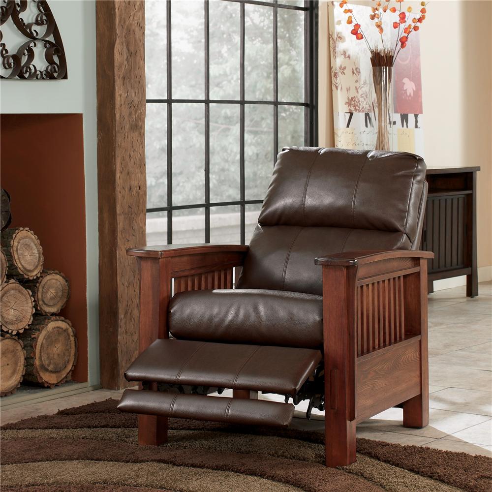 Signature Design by Ashley Santa Fe High Leg Recliner with Mission ...
