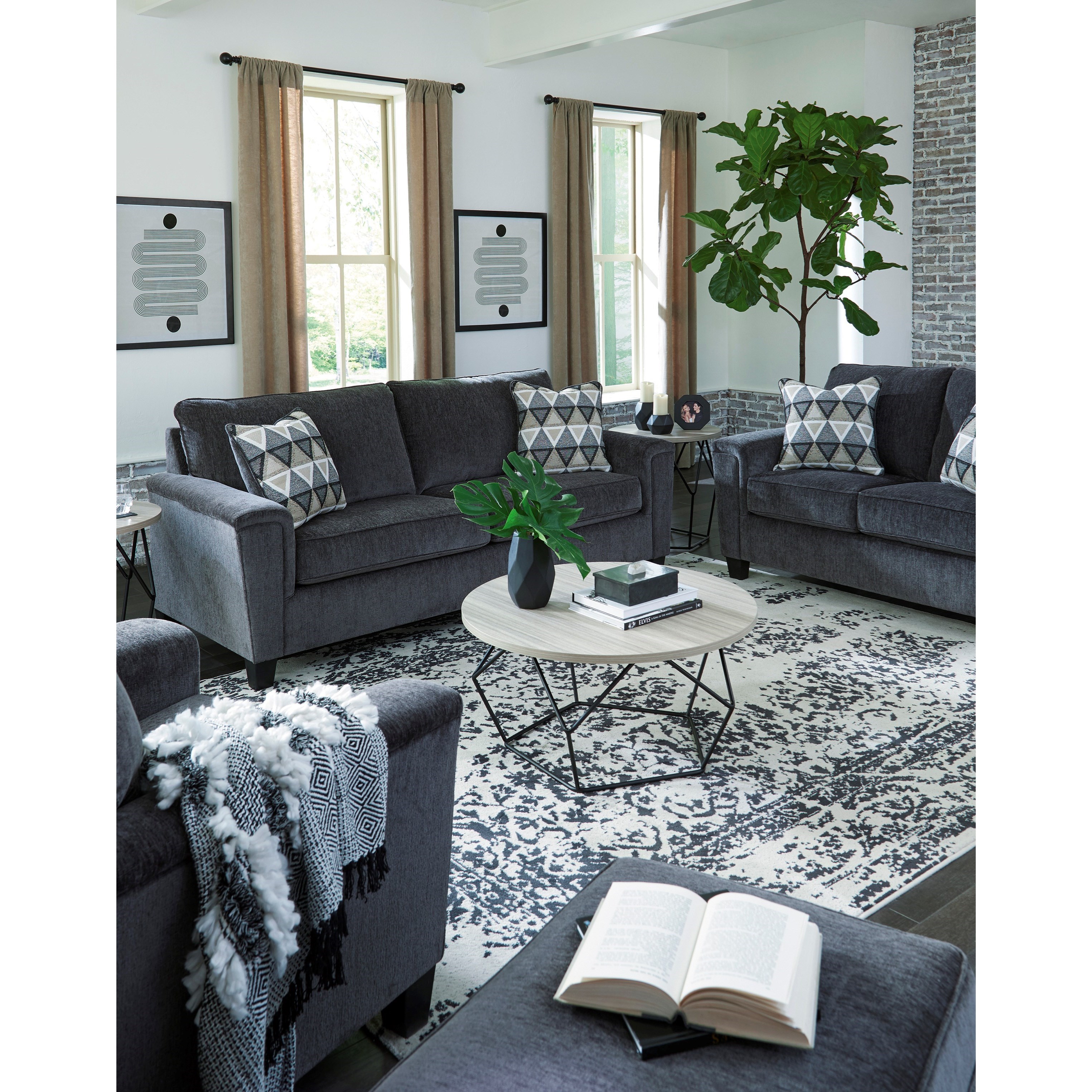 Signature Design by Ashley Abinger Contemporary Sofa | Wayside ...