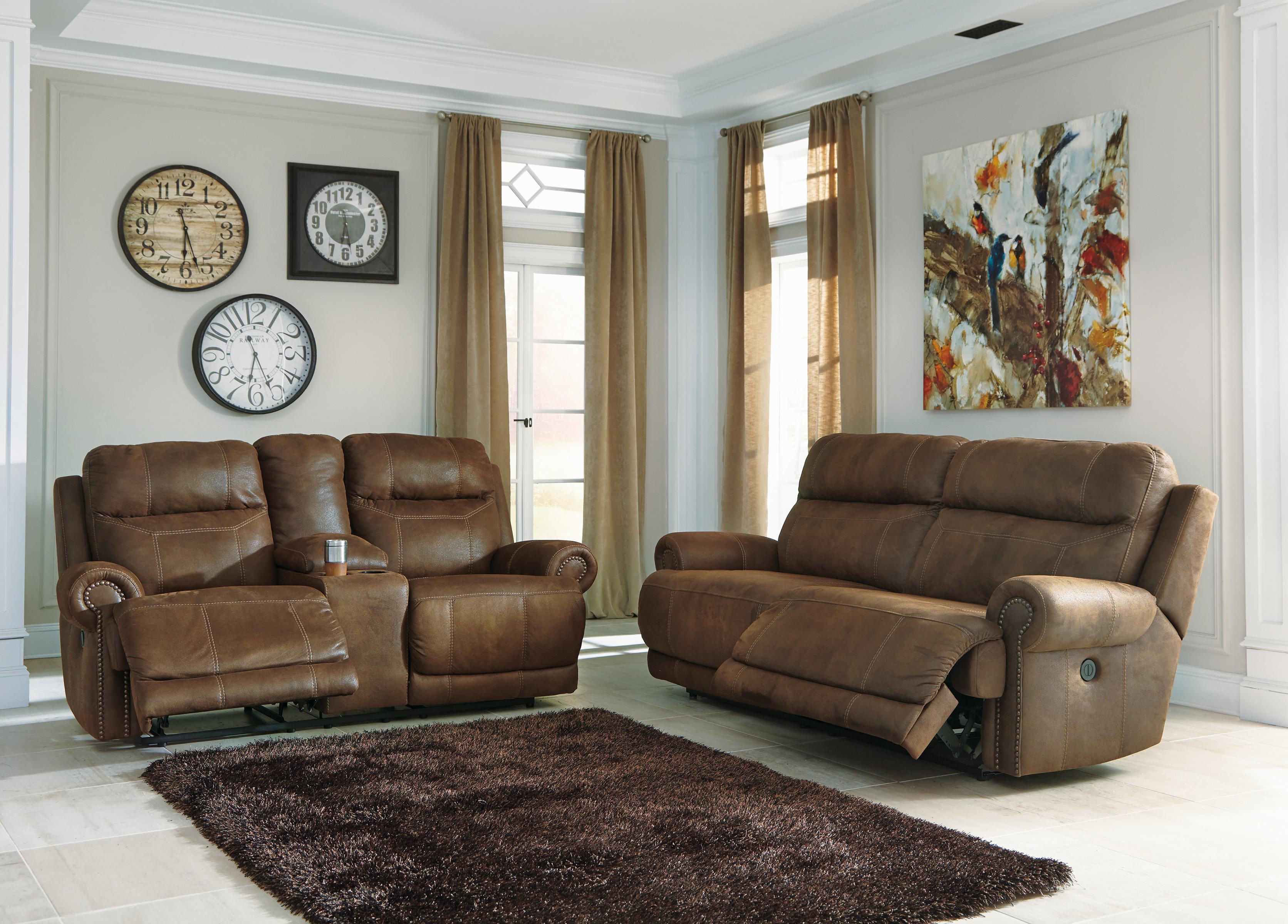 Ashley Signature Design Austere - Brown 3840047 2 Seat Reclining Power ...