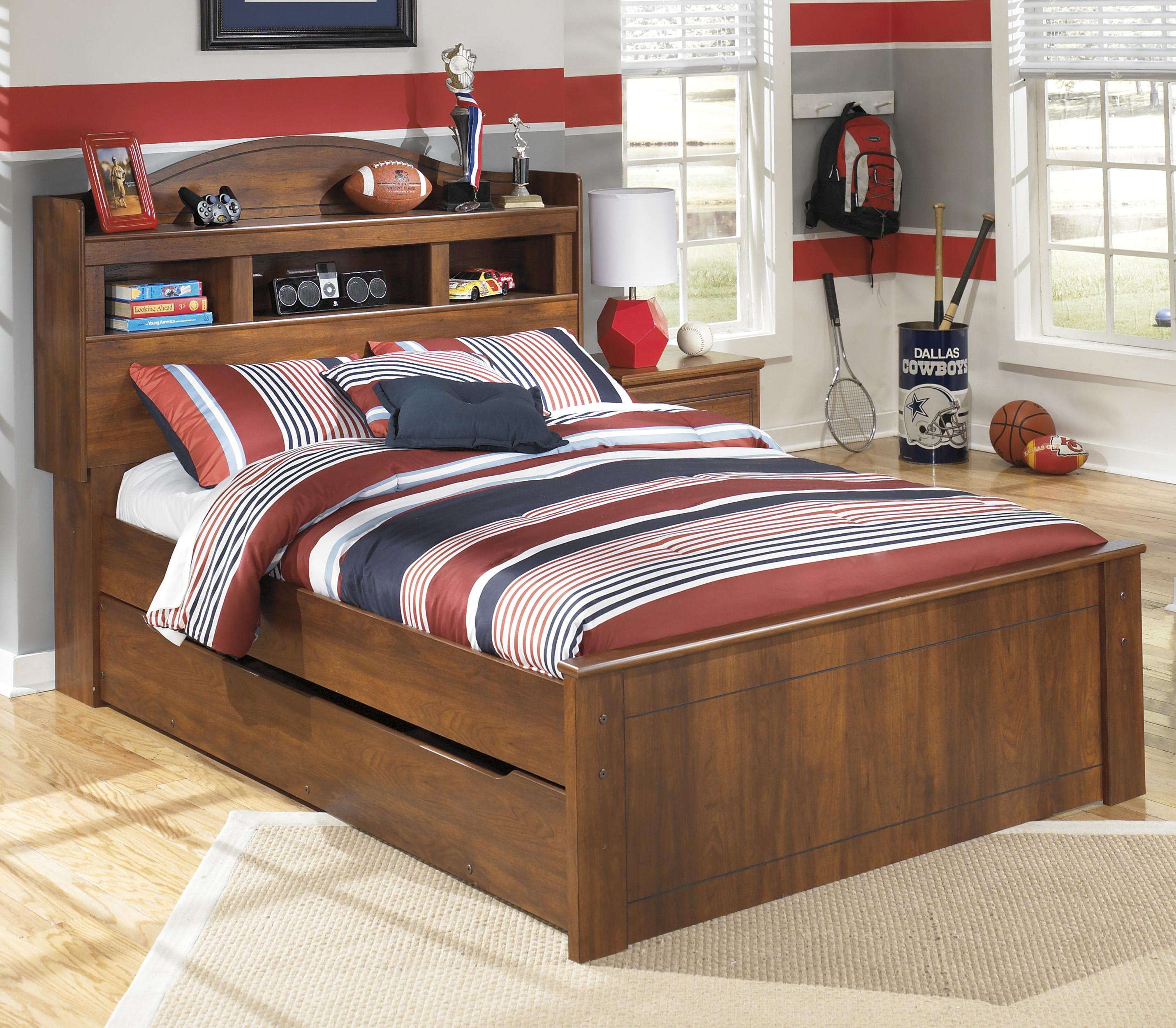 Trundle Bed With Bookcase Headboard - Loft Beds For Small Spaces