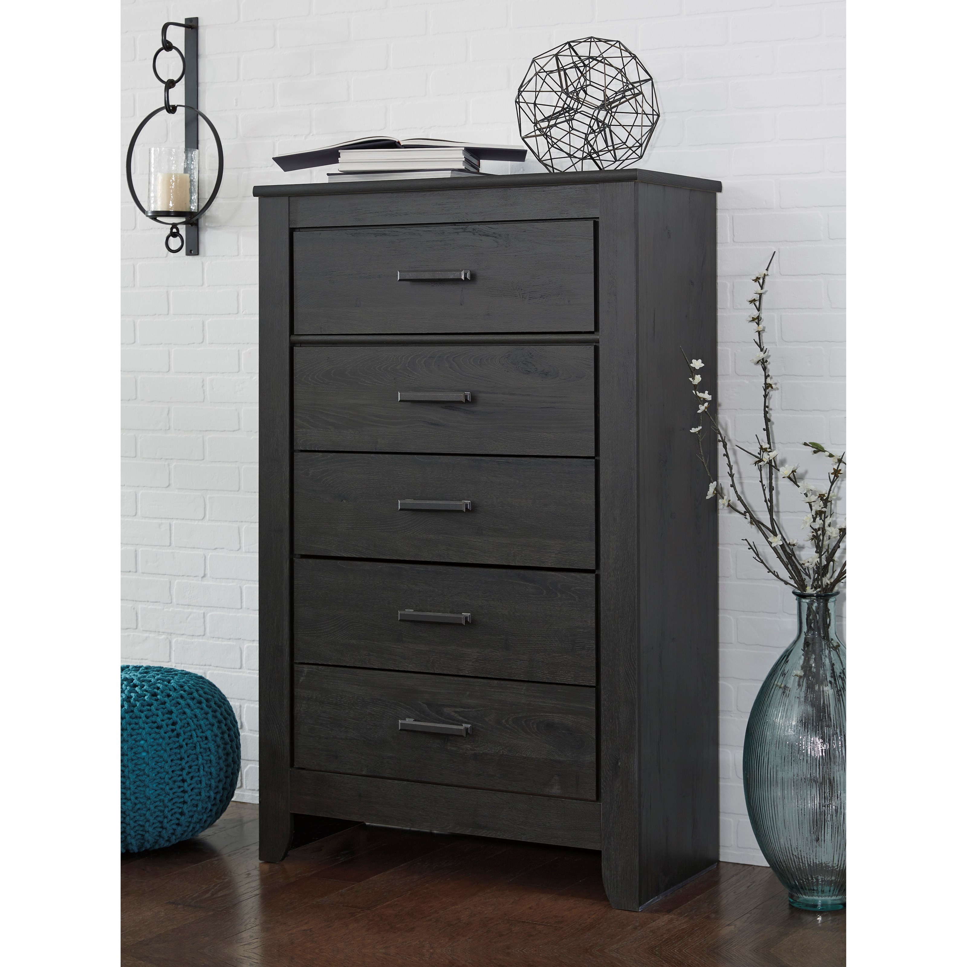 Signature Design by Ashley Brinxton B249-46 Contemporary Five Drawer ...