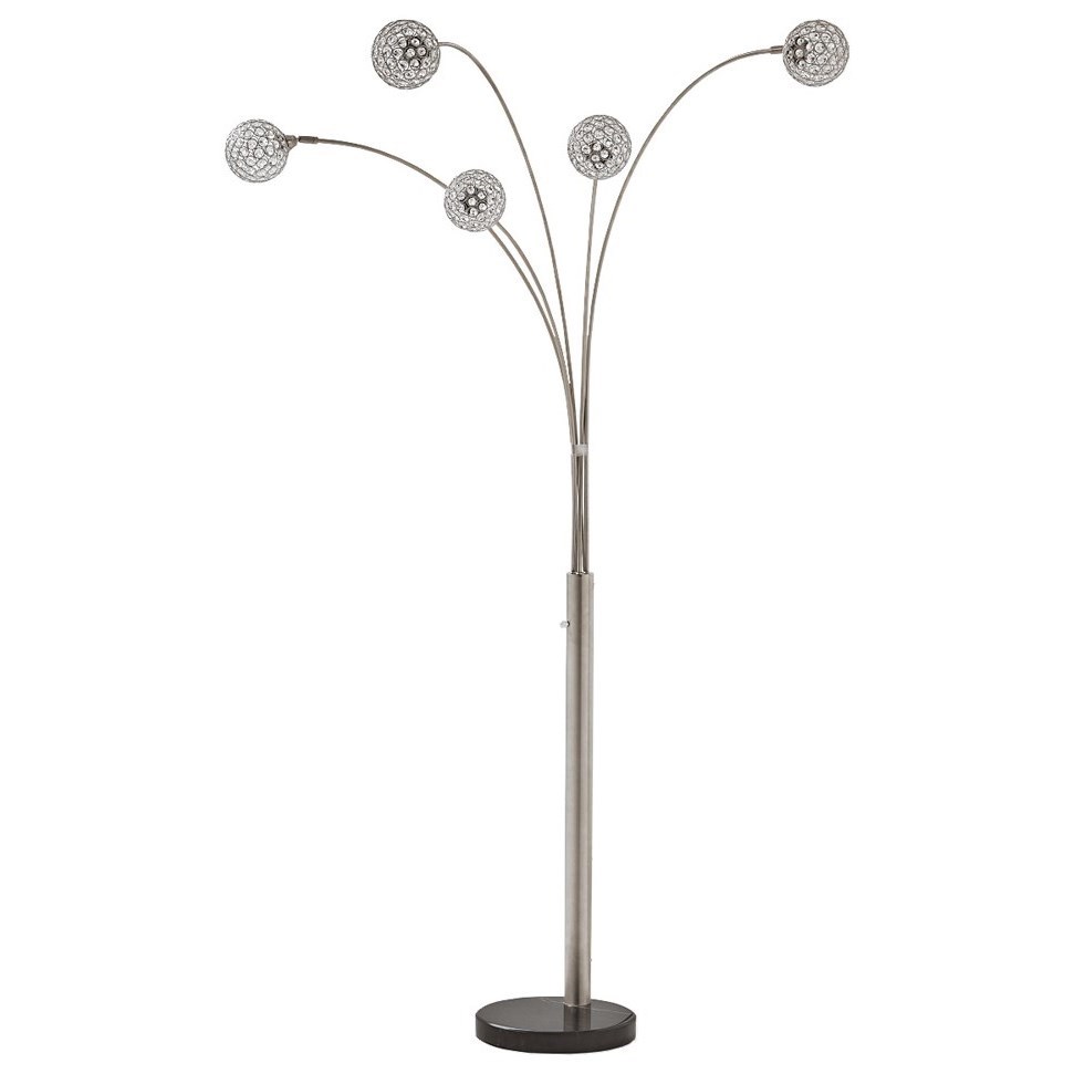 Signature Design by Ashley Lamps - Contemporary Winter Silver Finish ...