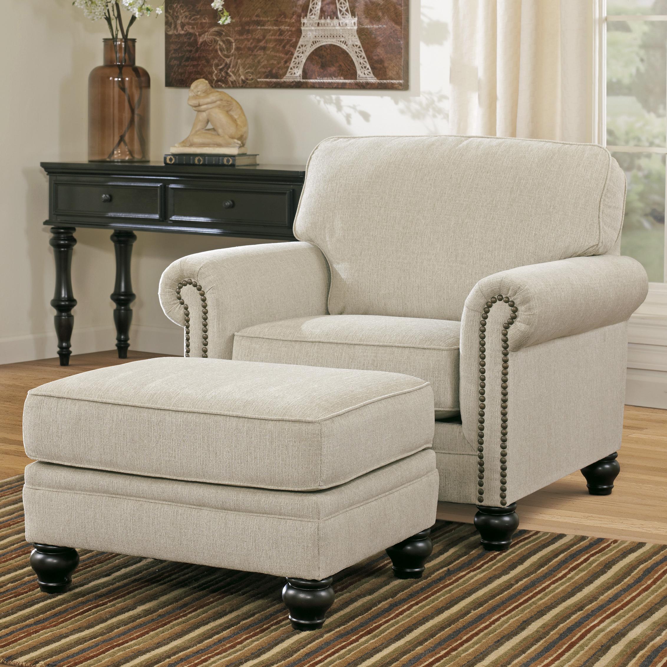 Signature Design by Ashley Furniture Milari - Linen Transitional Chair ...