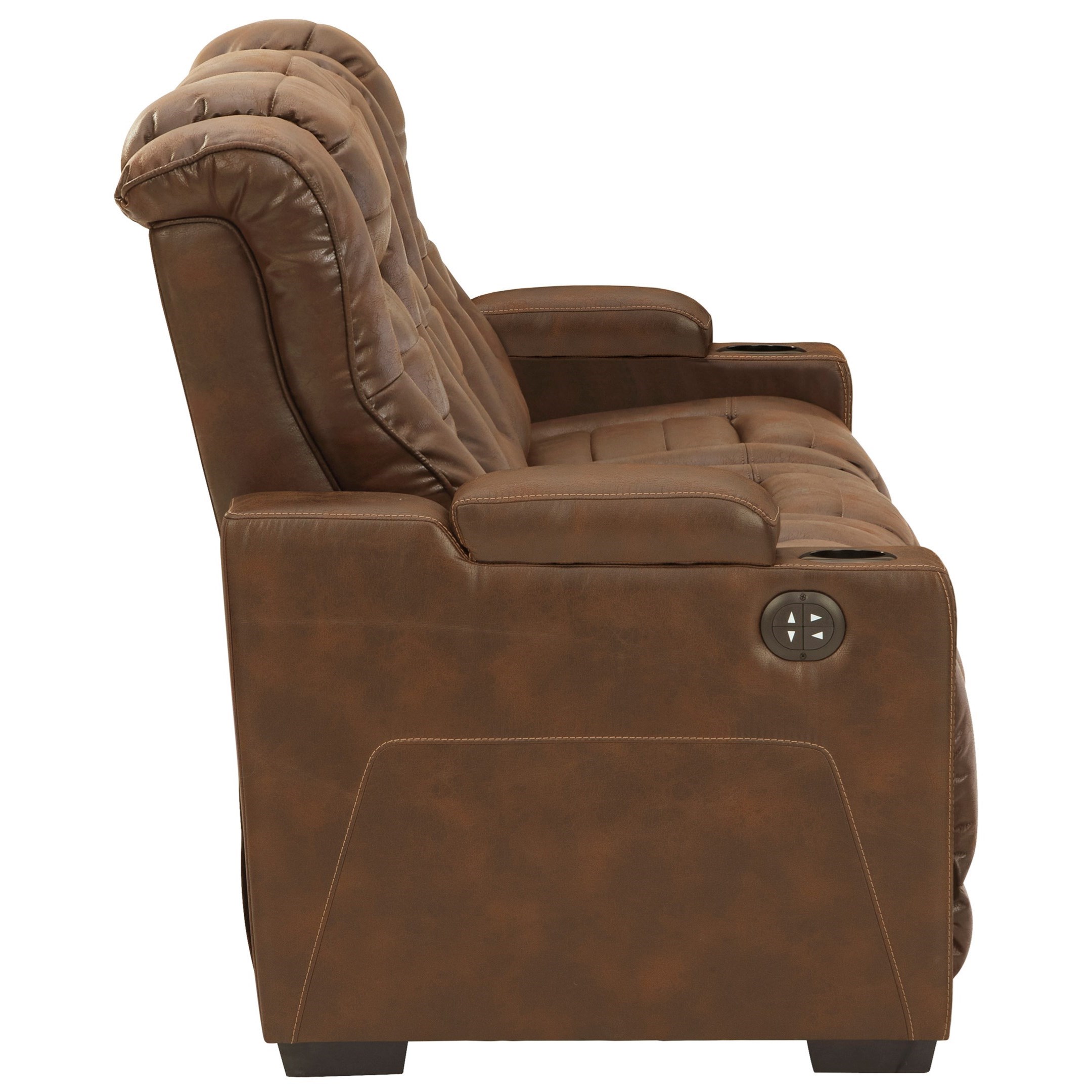 Signature Design by Ashley Owner's Box Faux Leather Power Reclining ...