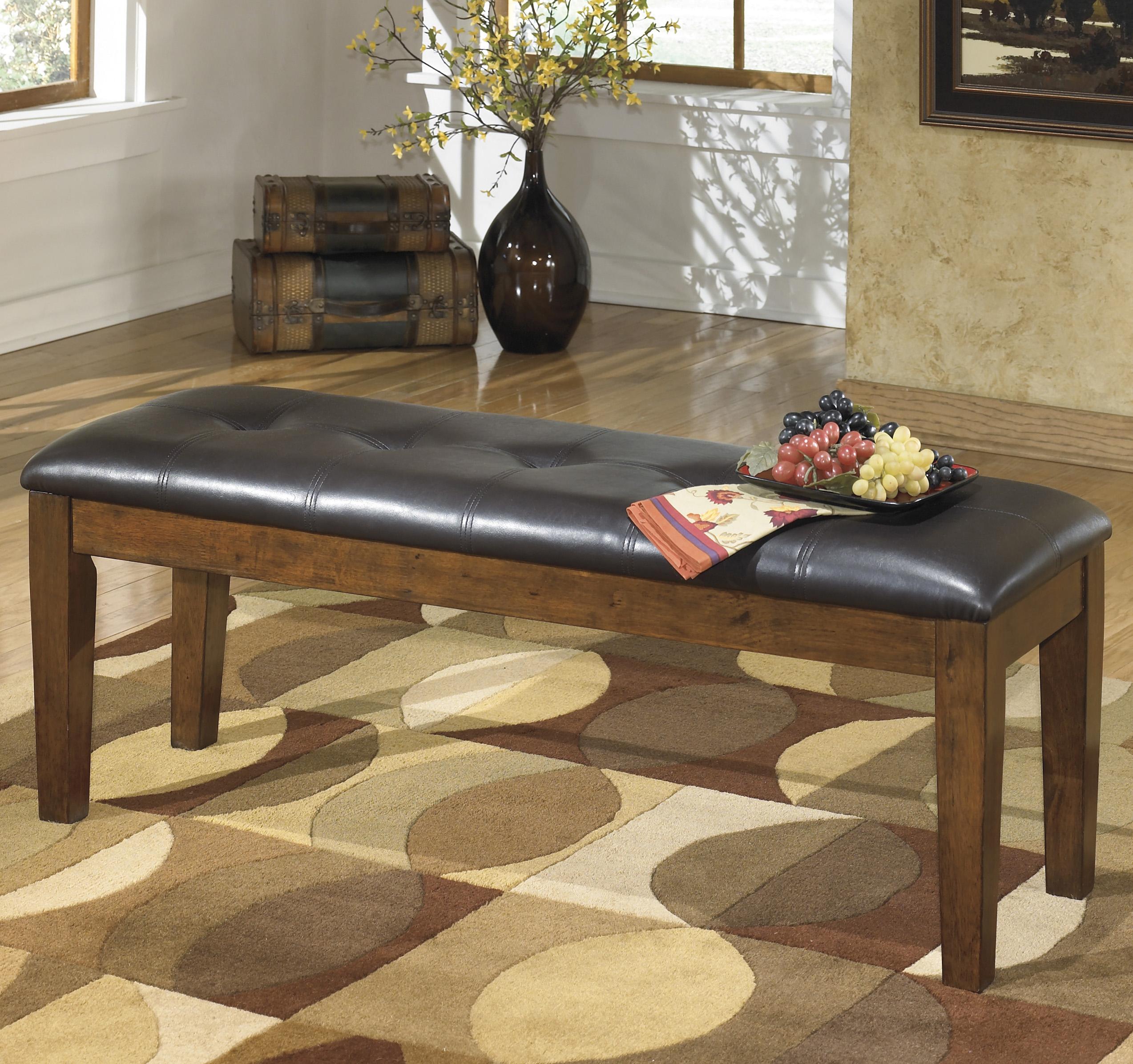 Signature Design by Ashley Ralene Casual Faux Leather Large Upholstered ...