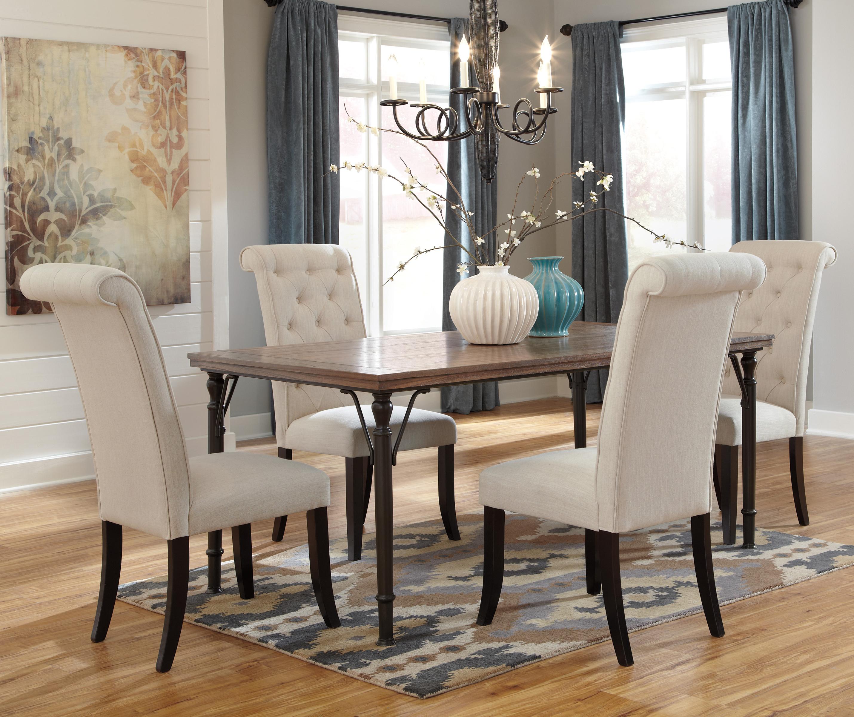 Ashley Signature Design Tripton 5-Piece Rectangular Dining Room Table ...
