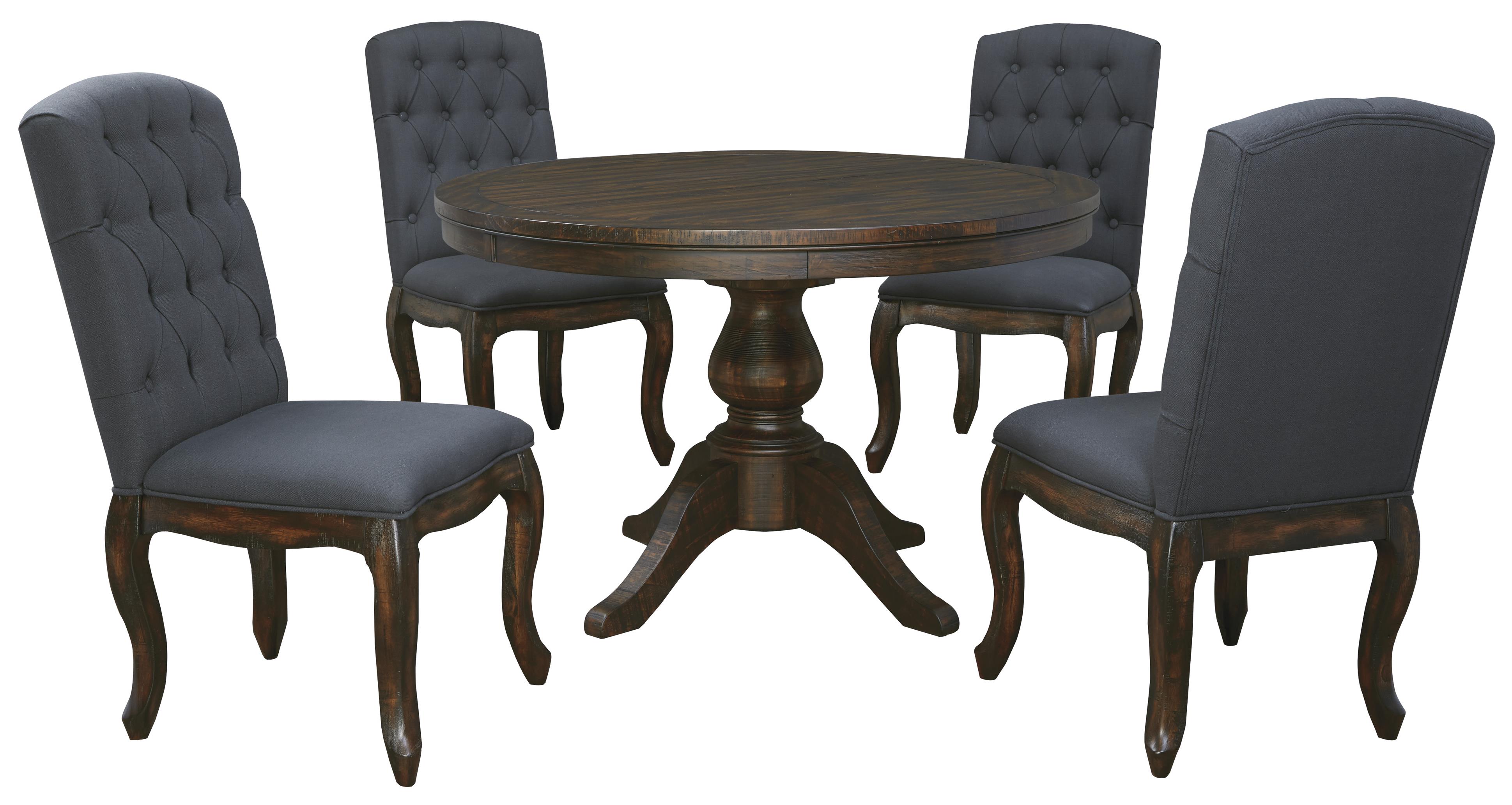 Signature Design by Ashley Trudell 5-Piece Round Dining Table Set with ...