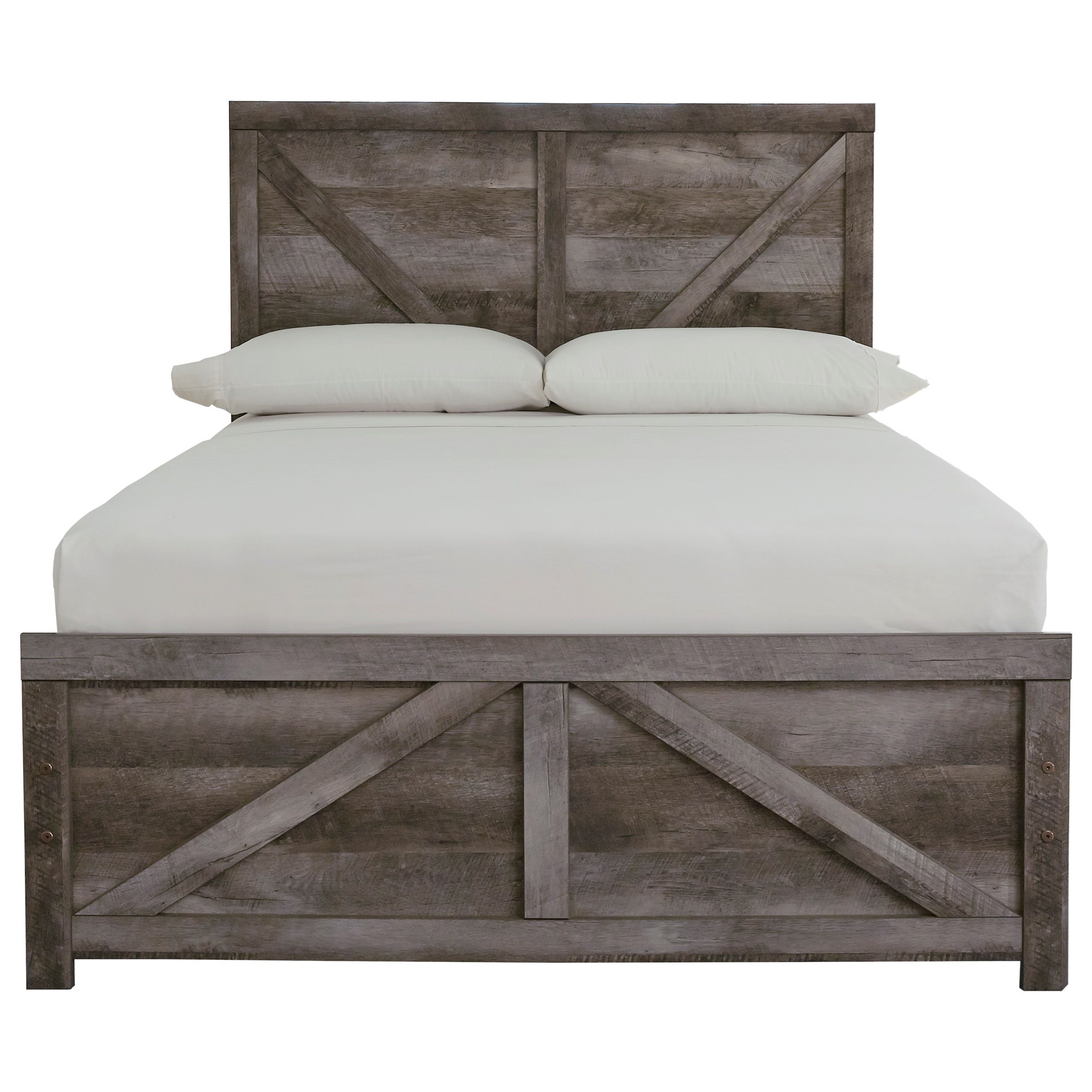 Signature Design by Ashley Wynnlow Full Crossbuck Panel Bed | Royal ...